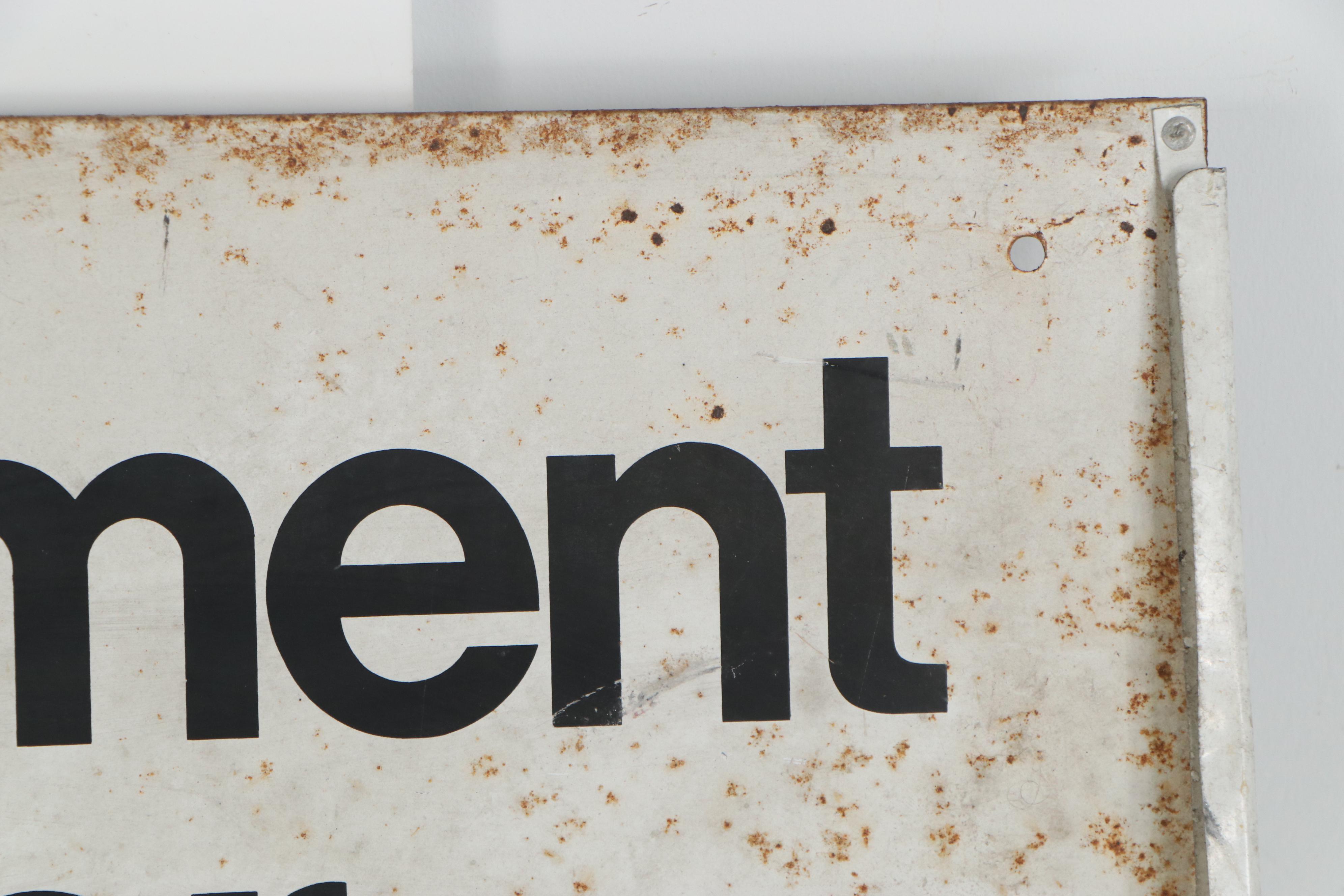 Coca-Cola Refreshment Center Metal Sign, Vintage | EBTH