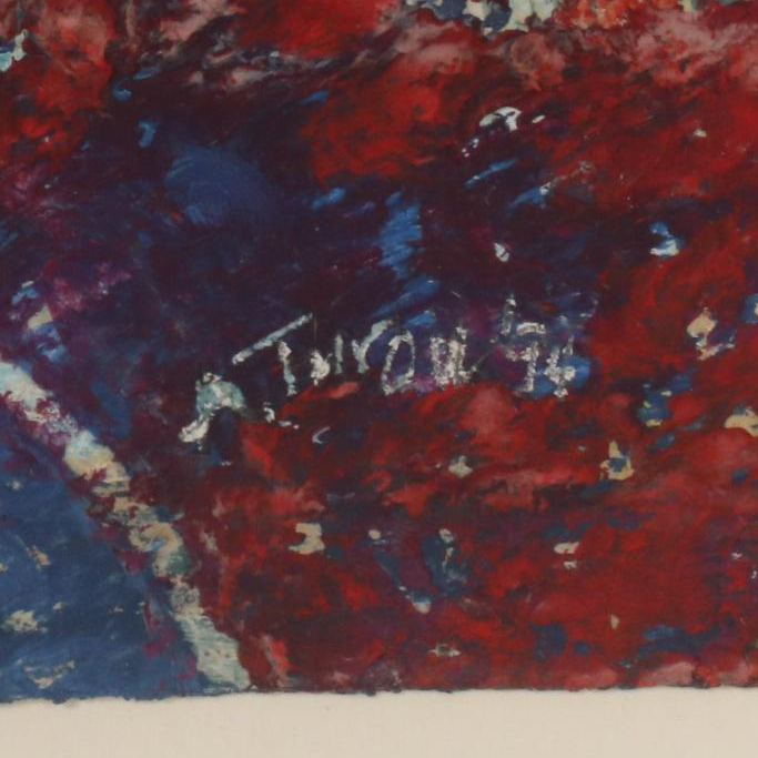 Annette Turow Oil Painting of Abstract Composition, 1994 | EBTH