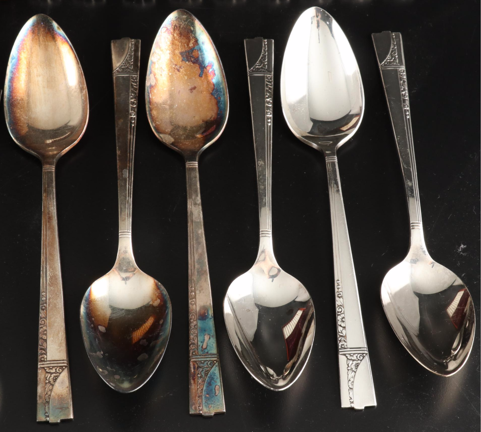 Oneida Nobility Plate "Caprice" Silver Plate Flatware with Chest, Mid ...