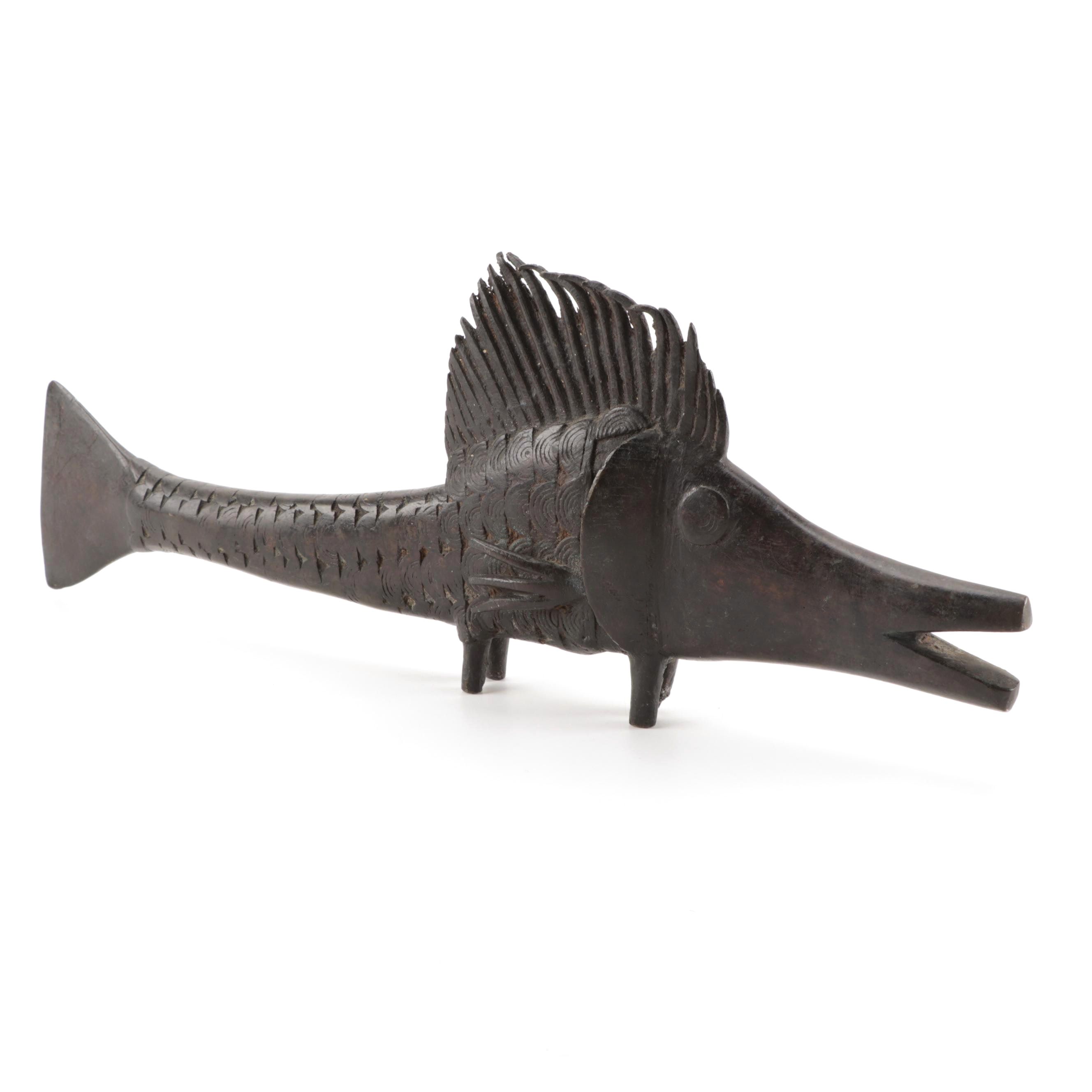 Decorative Cast Iron Fish Figurine | EBTH