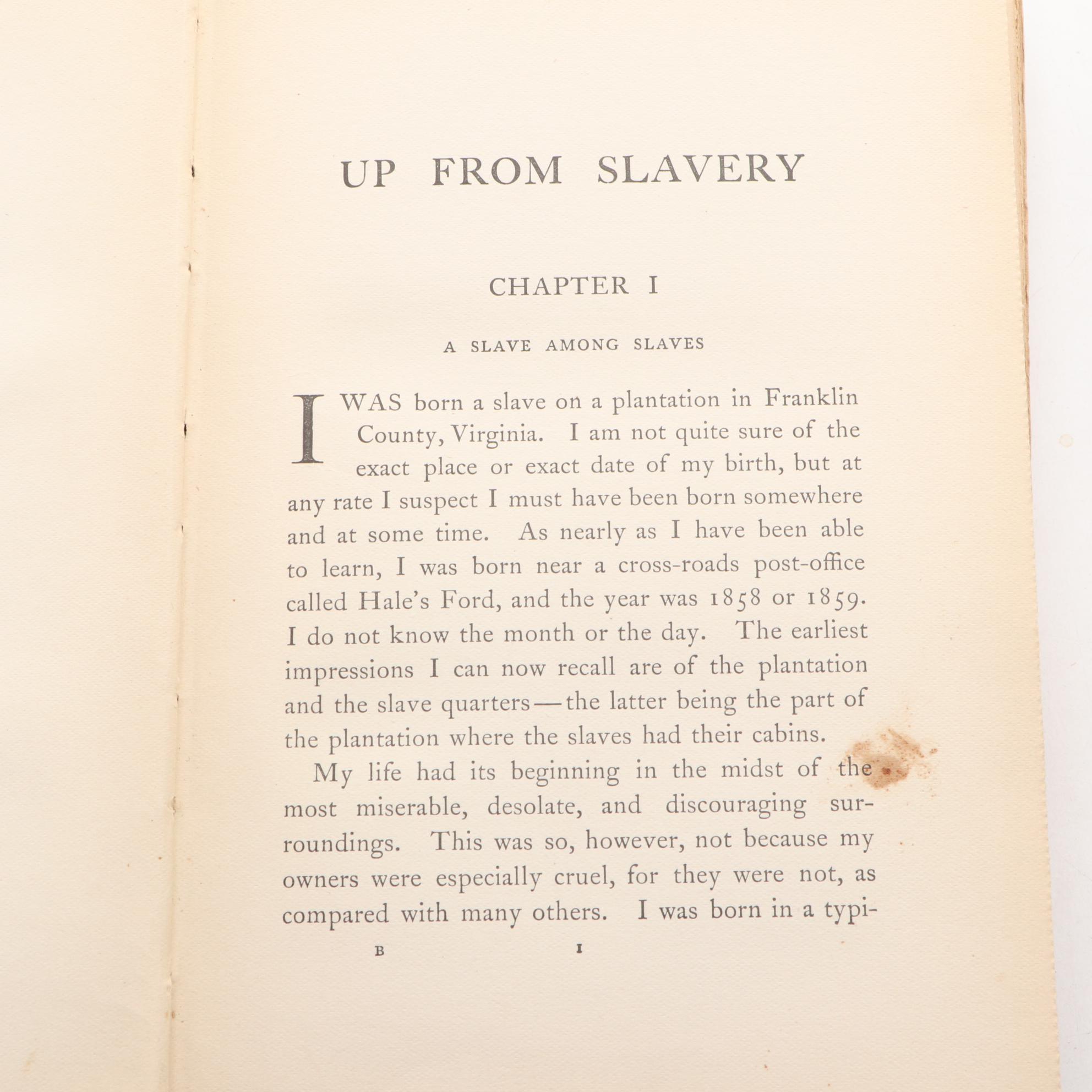 First Edition "Up from Slavery: An Autobiography" by Booker T ...