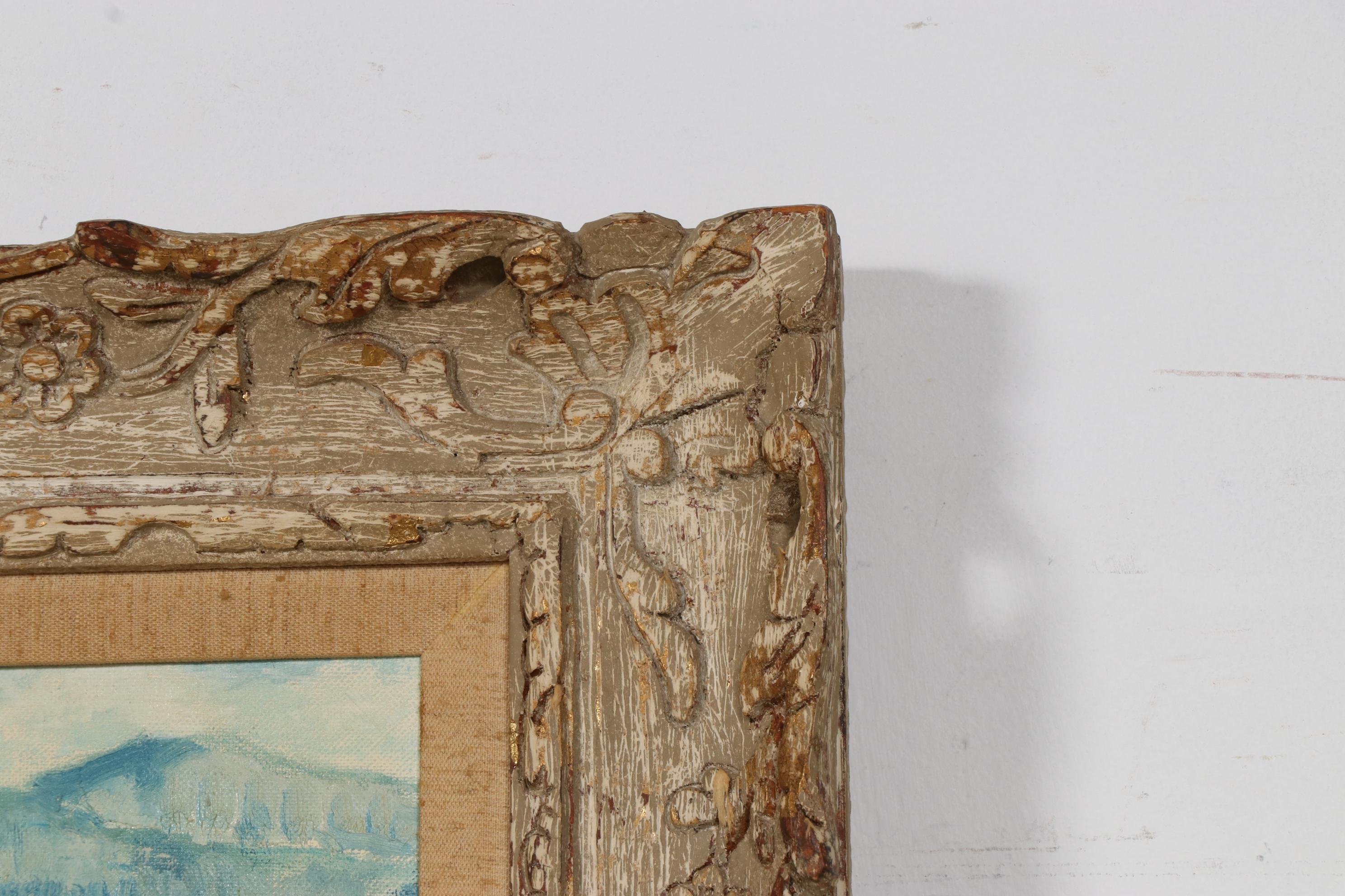 Joaquin Cabane Oil Painting of Mountain Landscape with Castle | EBTH