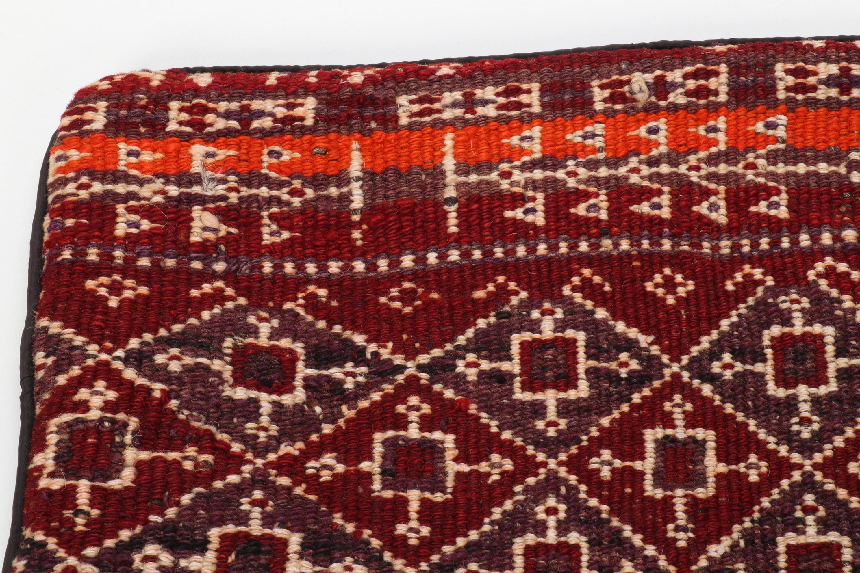 Handwoven Pakistani Kilim Face Accent Pillow Cover | EBTH
