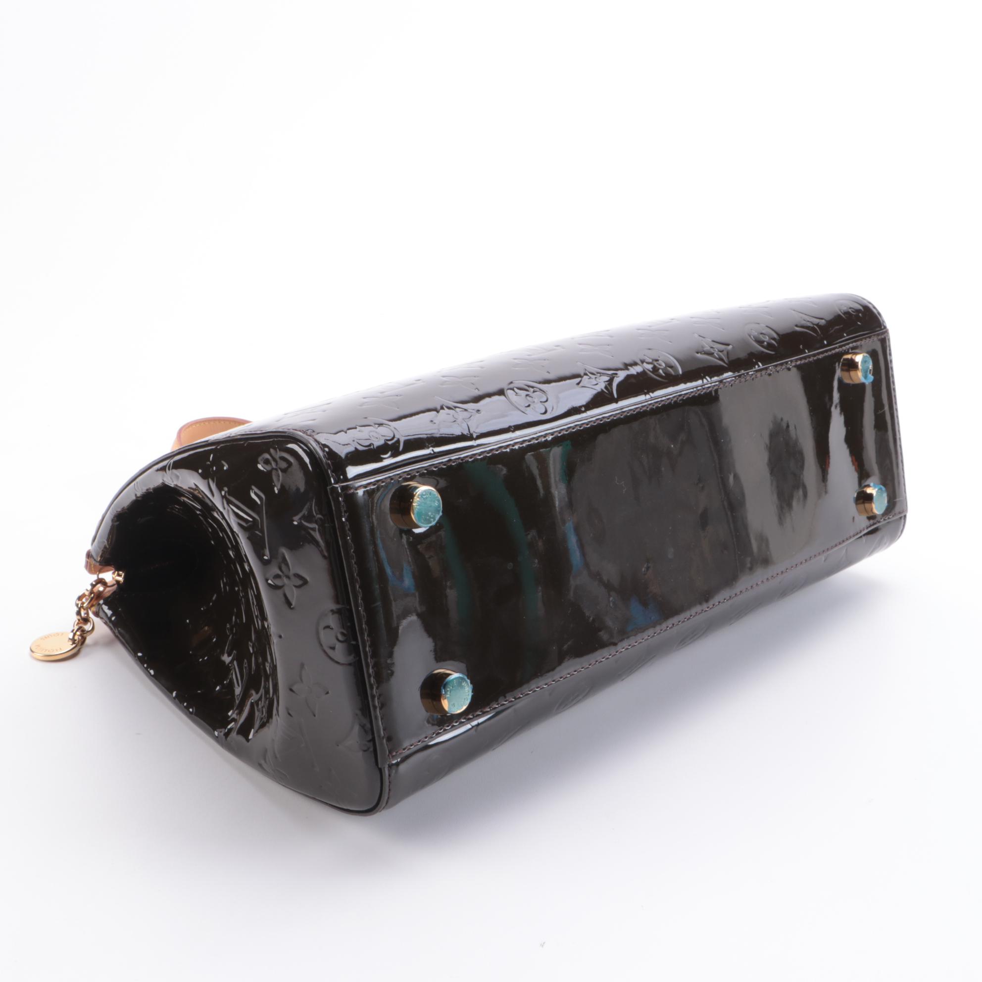 Louis Vuitton Brea Handbag in Amarante Monogram Vernis | Everything But The House