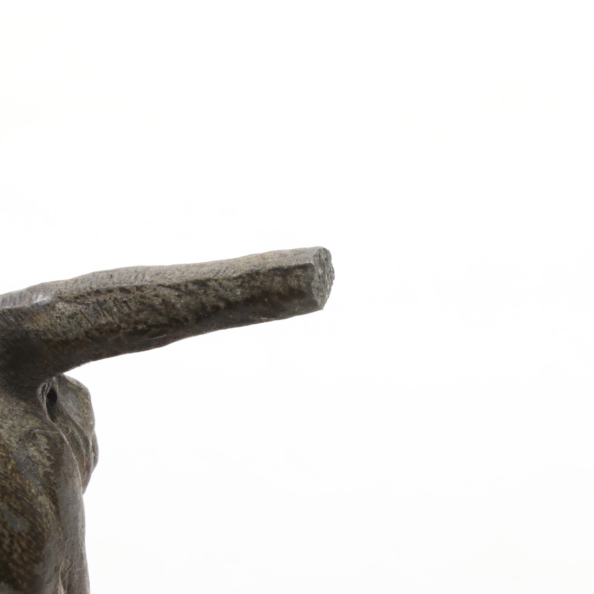 Nicholas Muller & Sons Cast Spelter Dog Sculpture, 1889 | EBTH