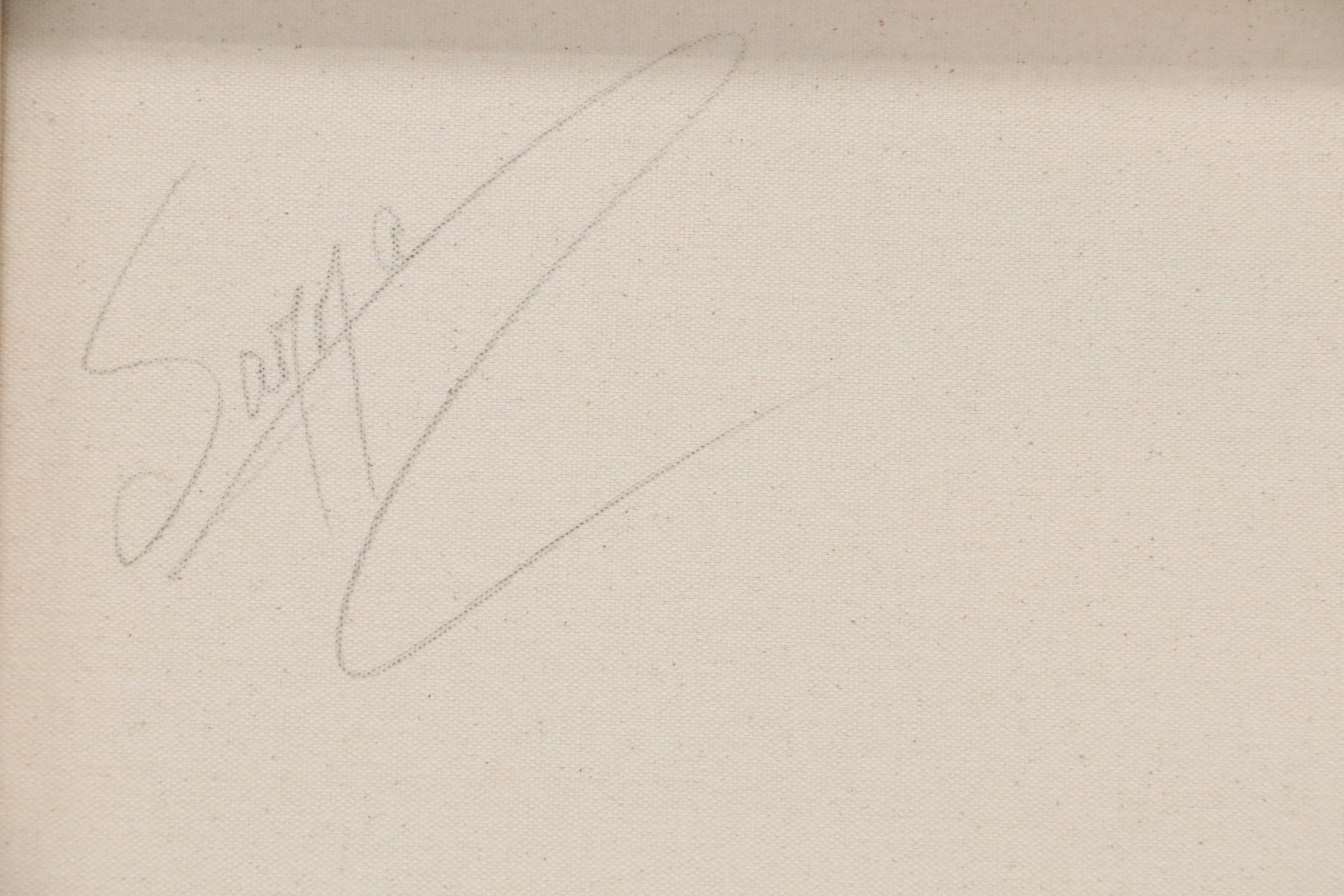 Sanna Abstract Acrylic Painting "Yellow Path" | EBTH