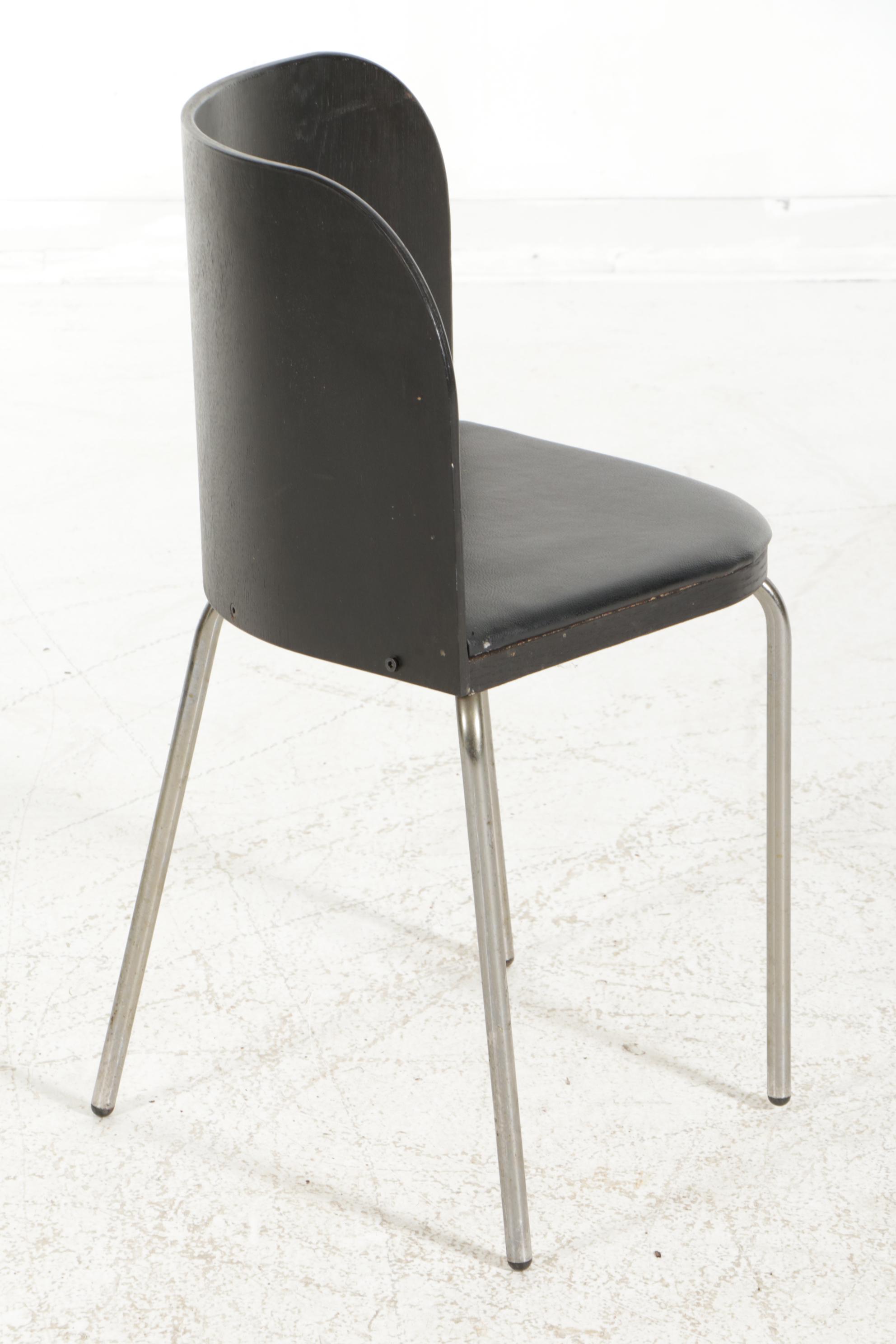 Modern Style Game Table with Nesting Chairs, 21st Century | EBTH