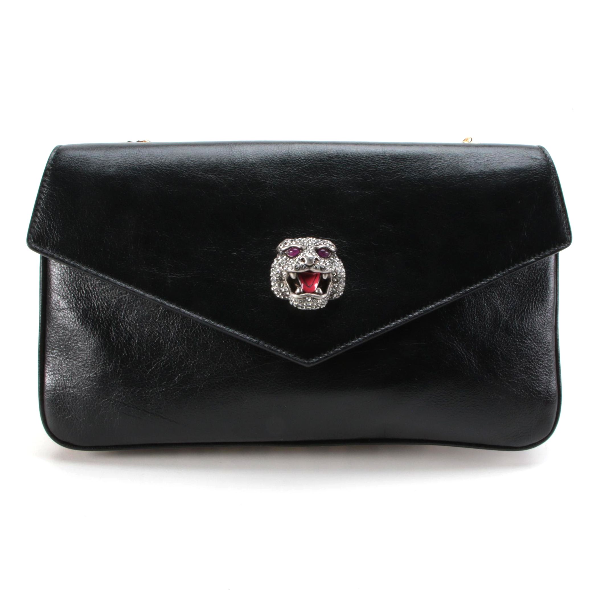 Gucci Thiara Embellished Dual-Sided Leather and Python Convertible ...