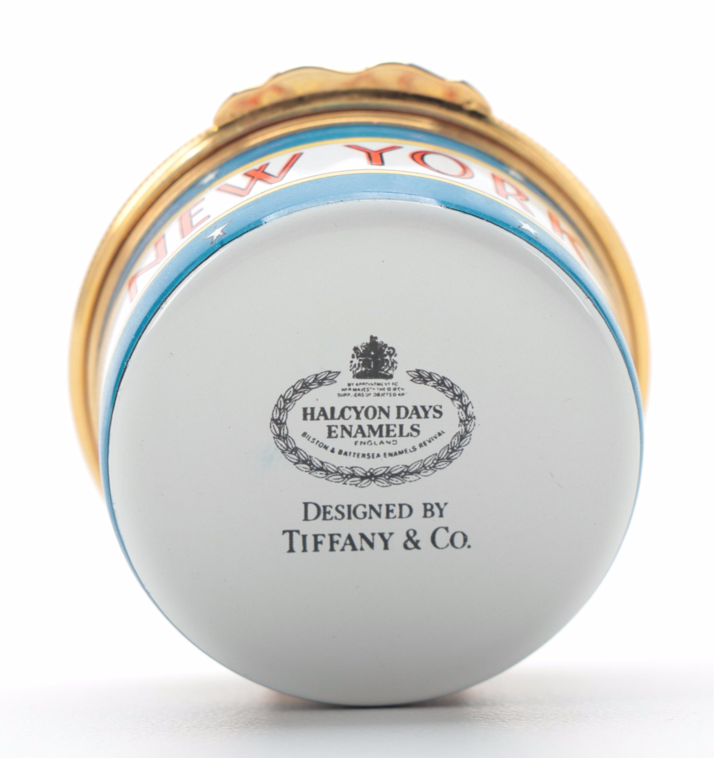 Halcyon Days Enamels New York World's Fair Trinket Box Designed by ...