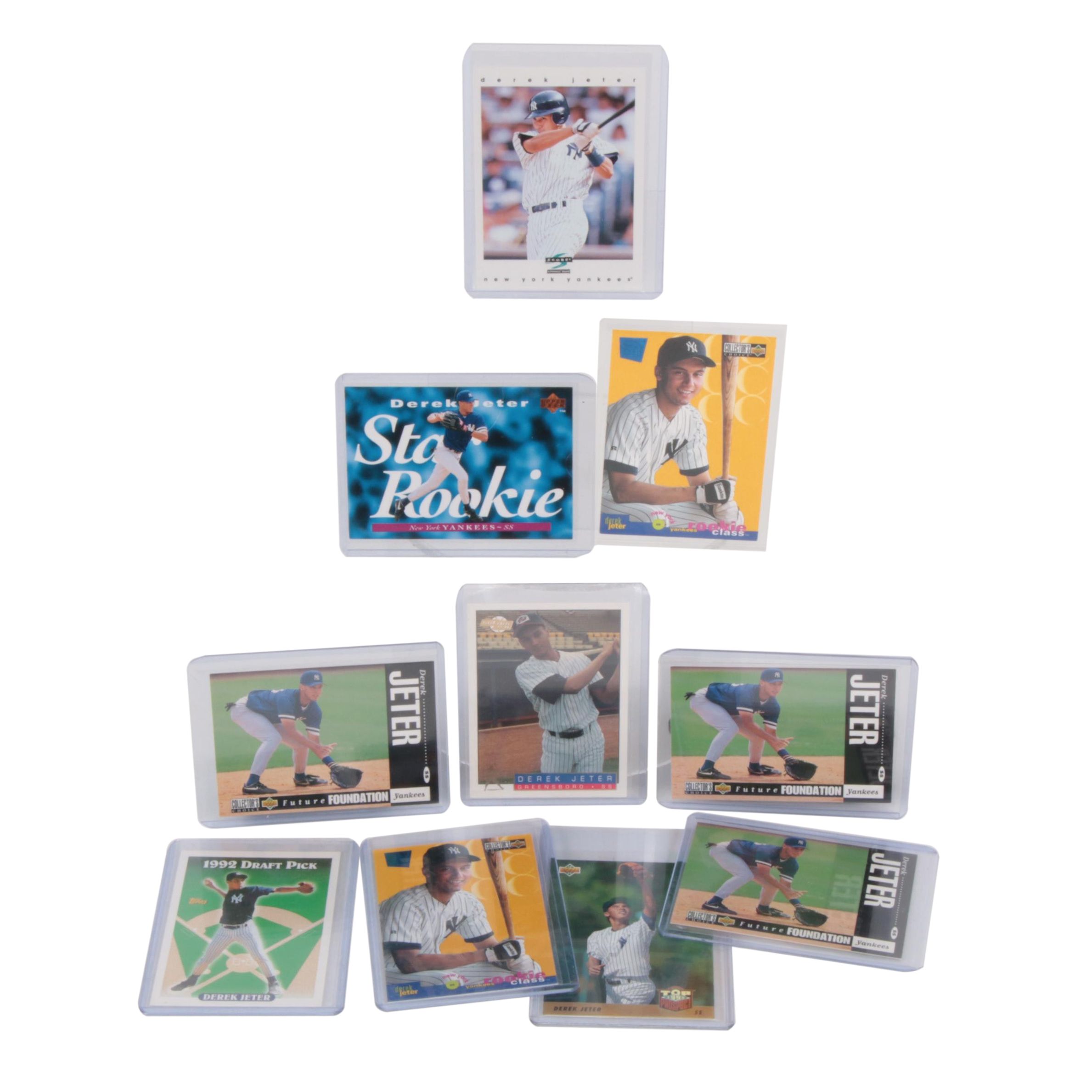 1990s Derek Jeter New York Yankees Cards with Rookies | EBTH