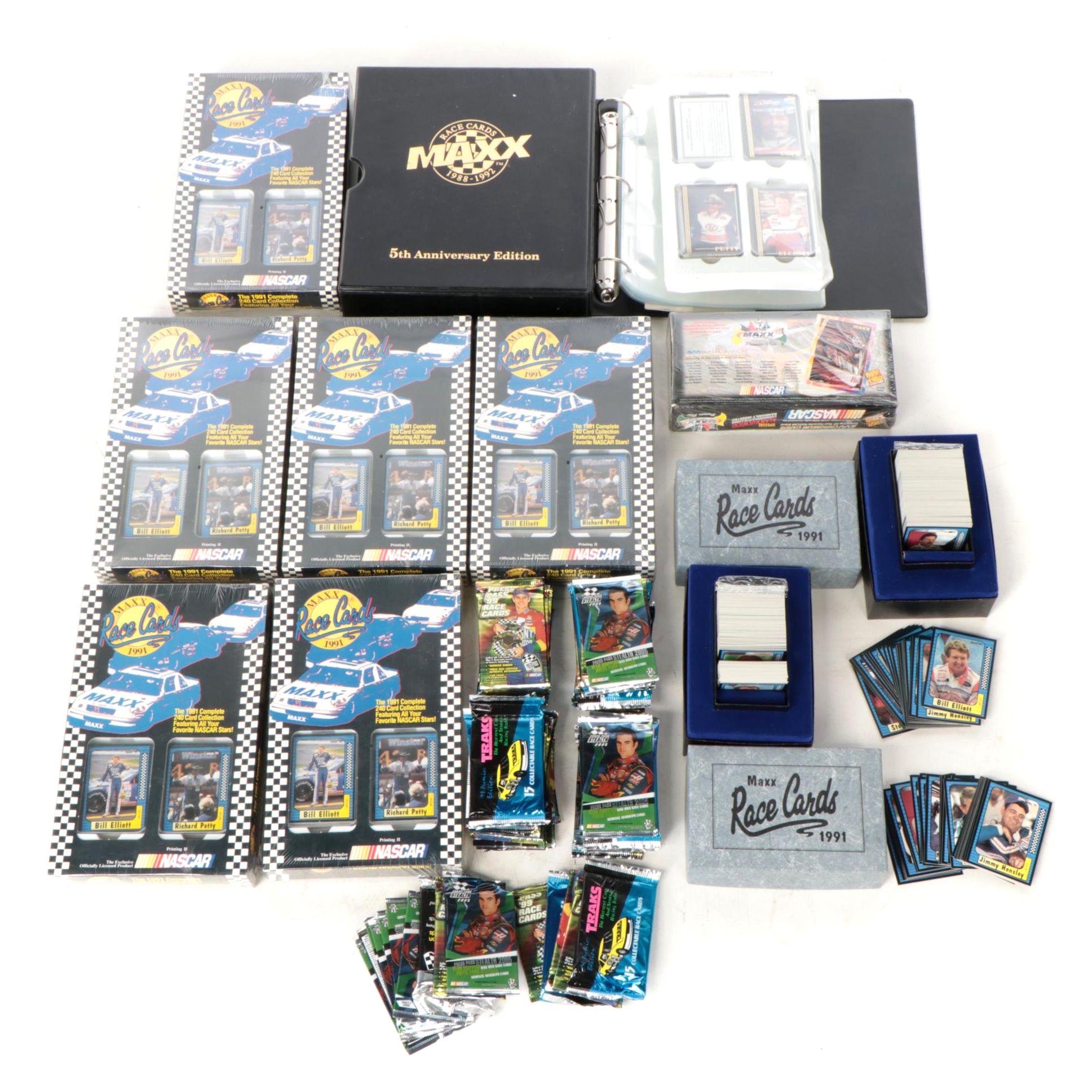 NASCAR Sealed Card Boxes and Anniversary Set | EBTH
