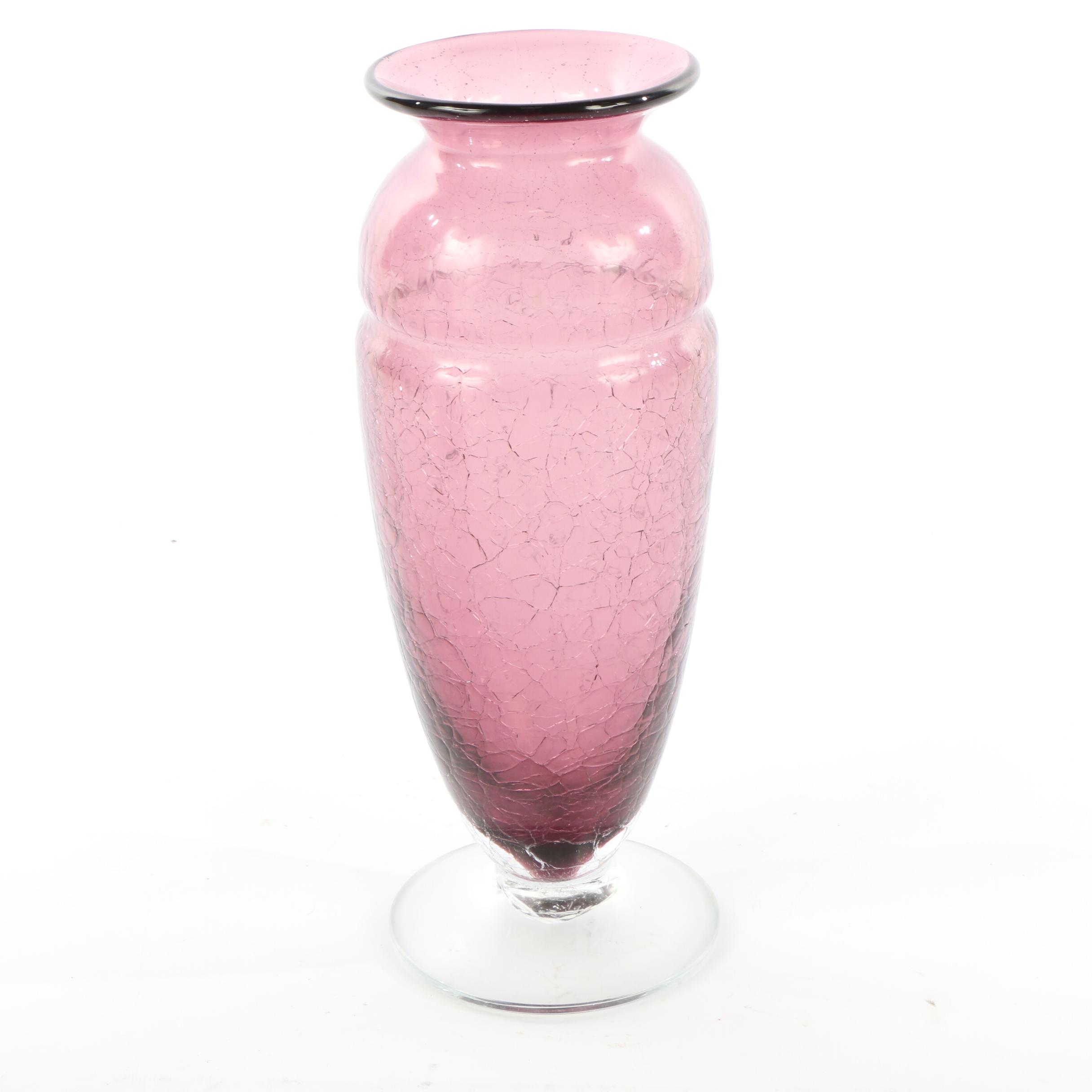 Blenko and Other Handblown Purple Art Glass Vases | EBTH