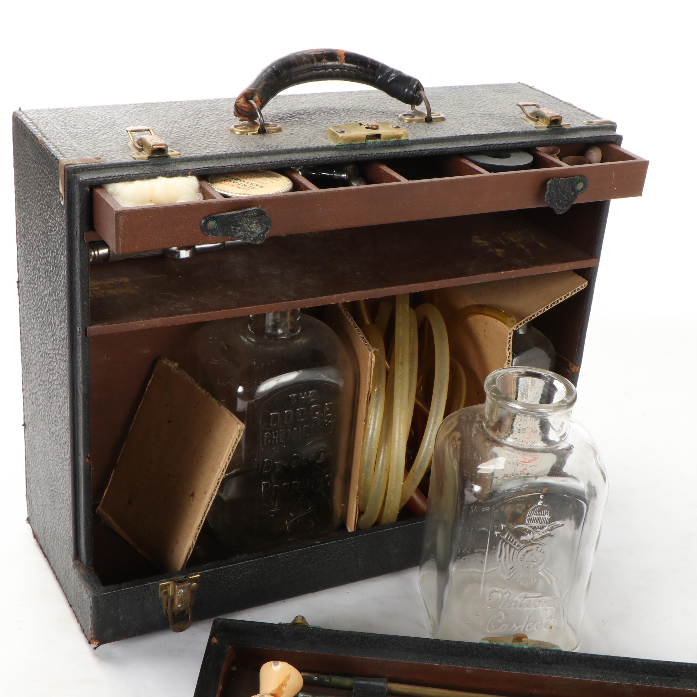Embalming Kit in Case with Original Bottles and Instruments ...