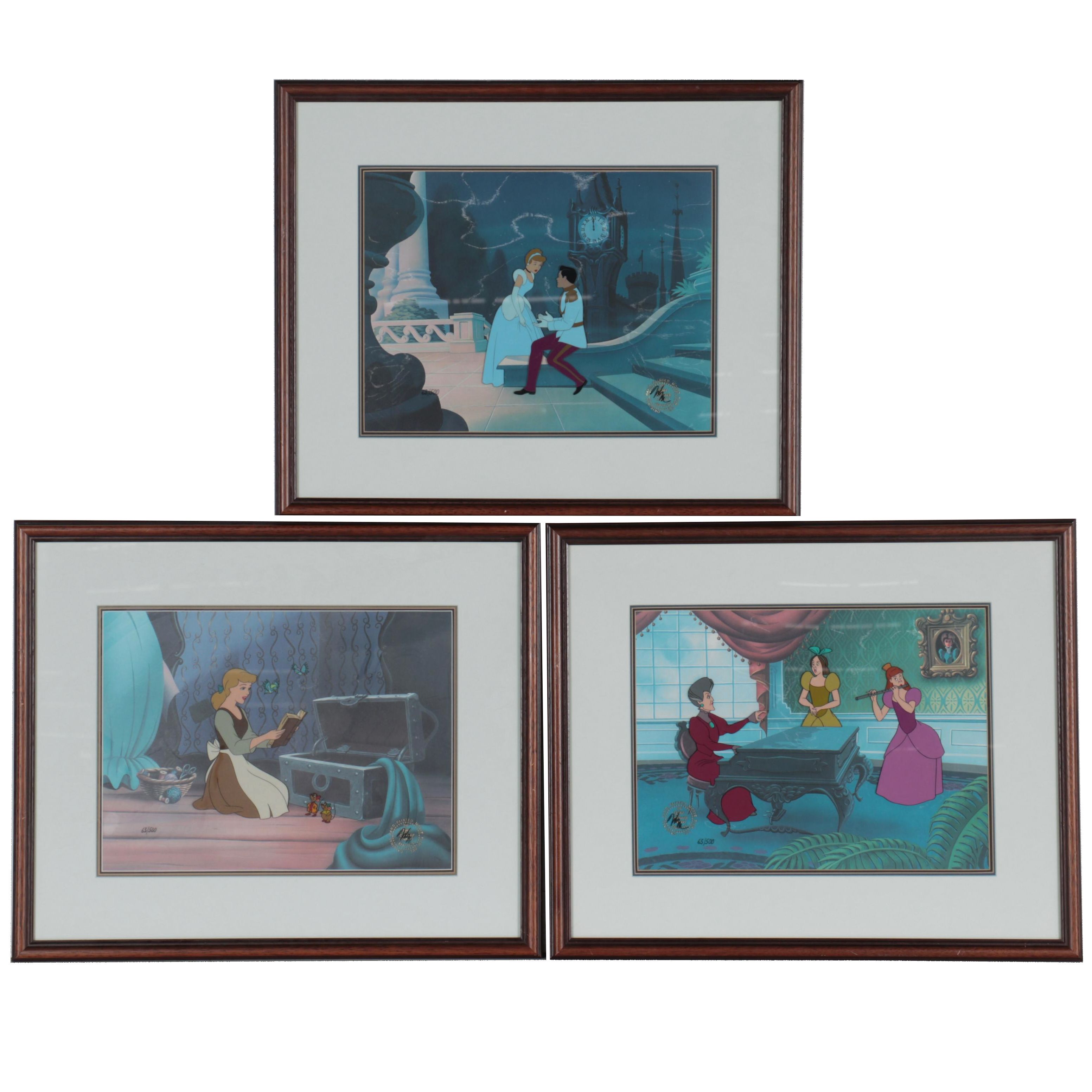 Walt Disney Hand-Painted Animation Cels from Cinderella, 1950 | EBTH