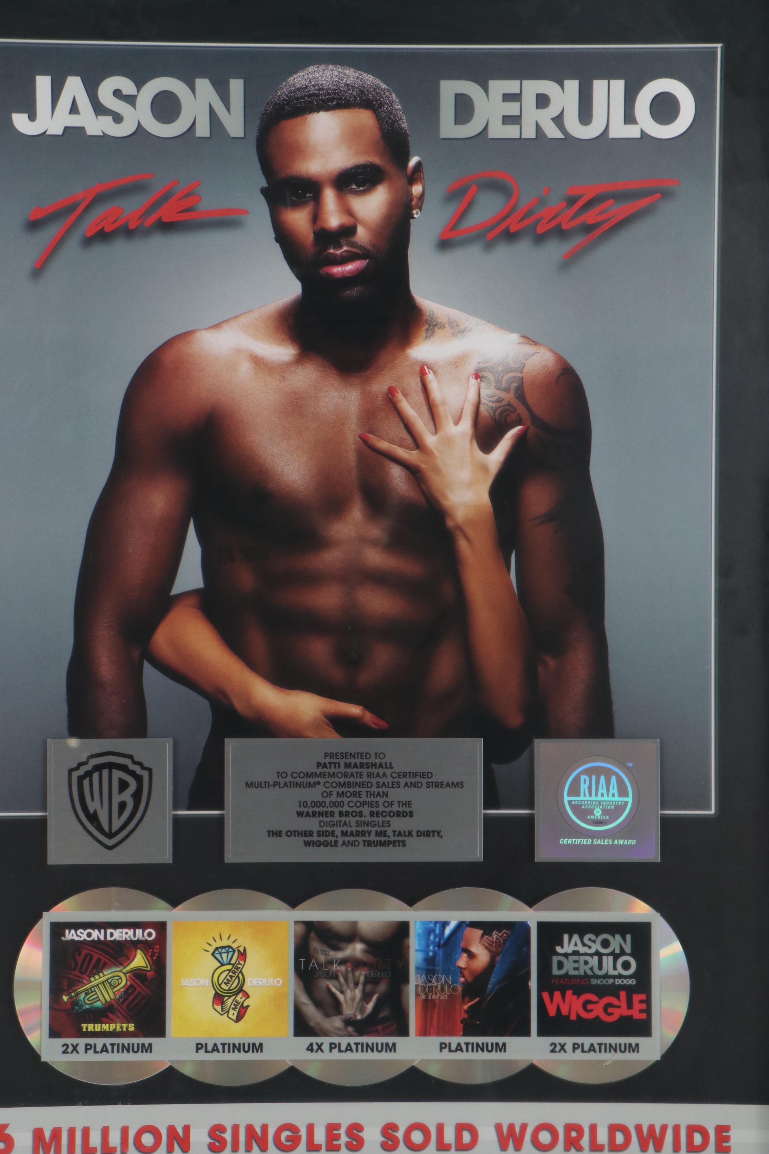 Commemorative Offset Lithograph Poster for Jason Derulo Record Sales | EBTH
