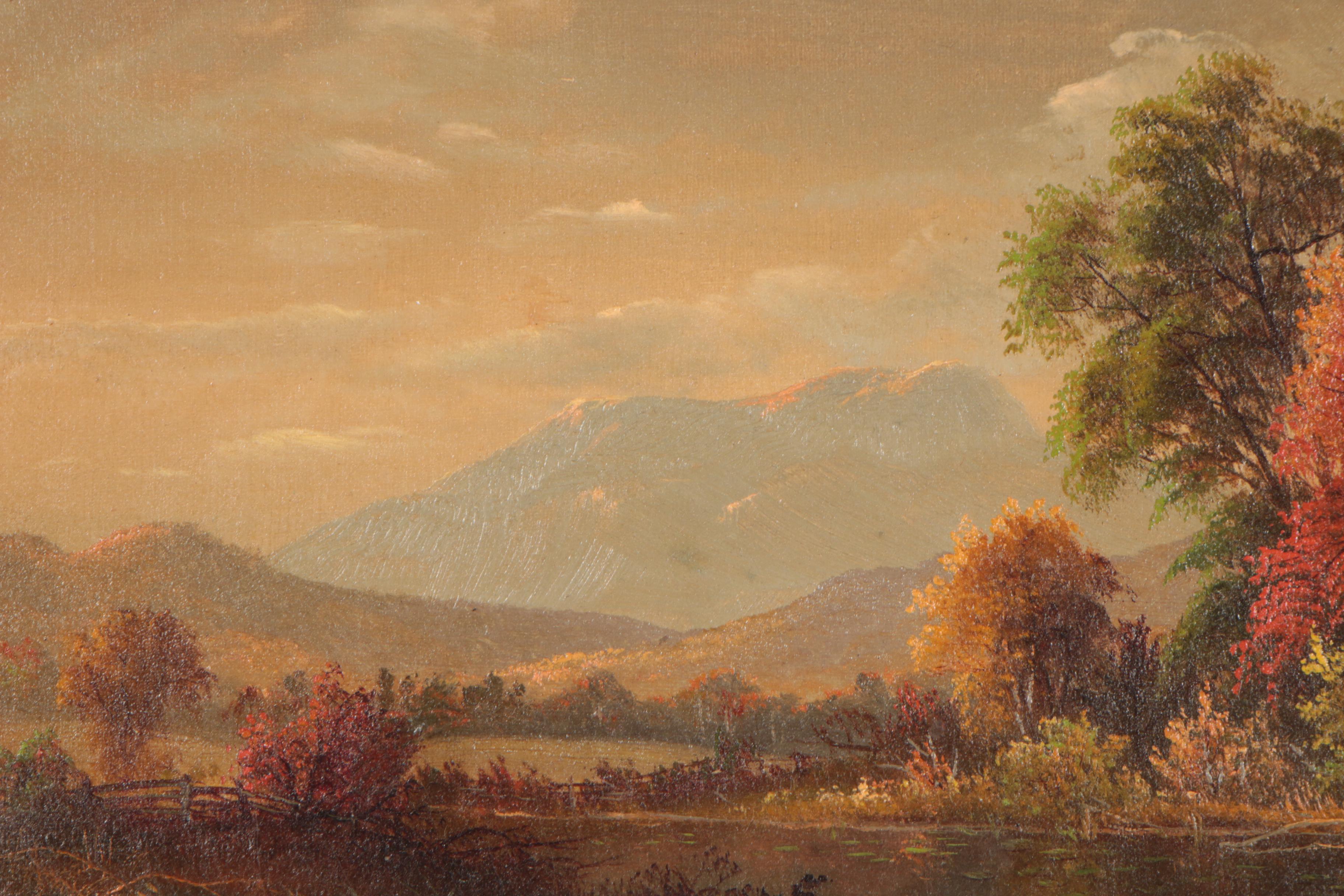 Landscape Oil Painting Attributed to Daniel Grose, Late 19th Century | EBTH