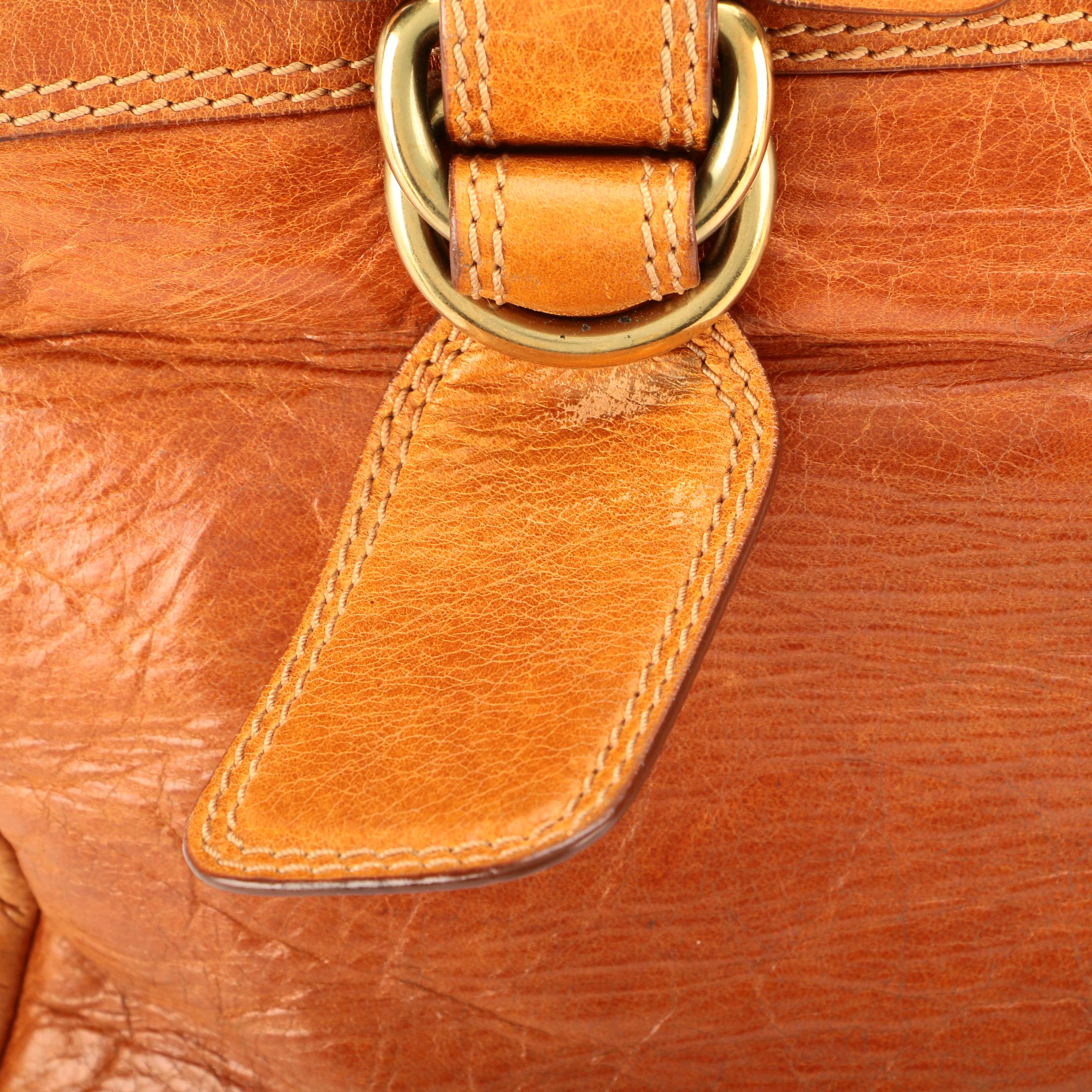 Chloé Bay Large Satchel Bag in Quilted Tan Leather | Everything But The ...