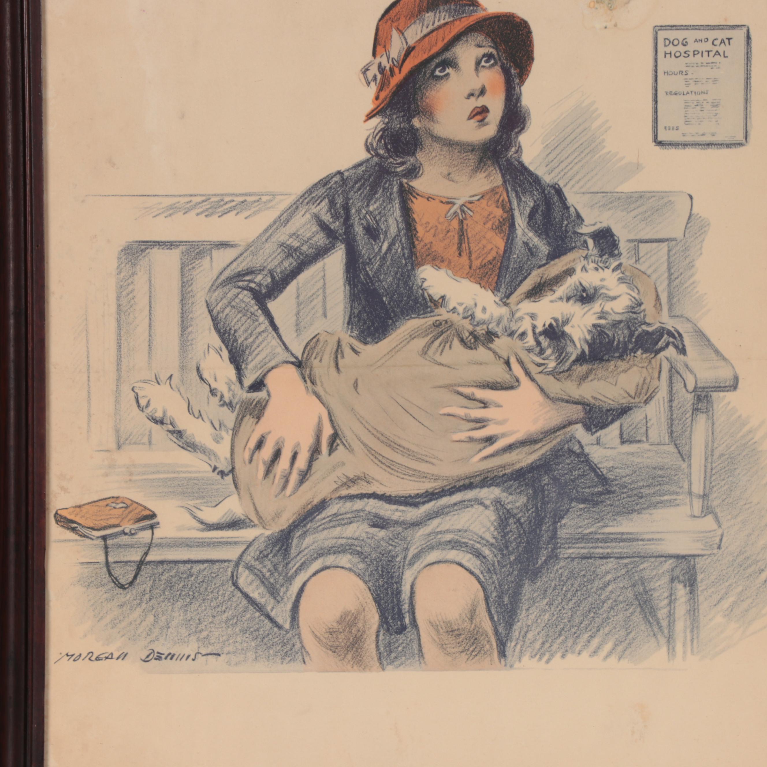 State Humane Office Poster After Morgan Dennis "Be Kind to Animals" | EBTH