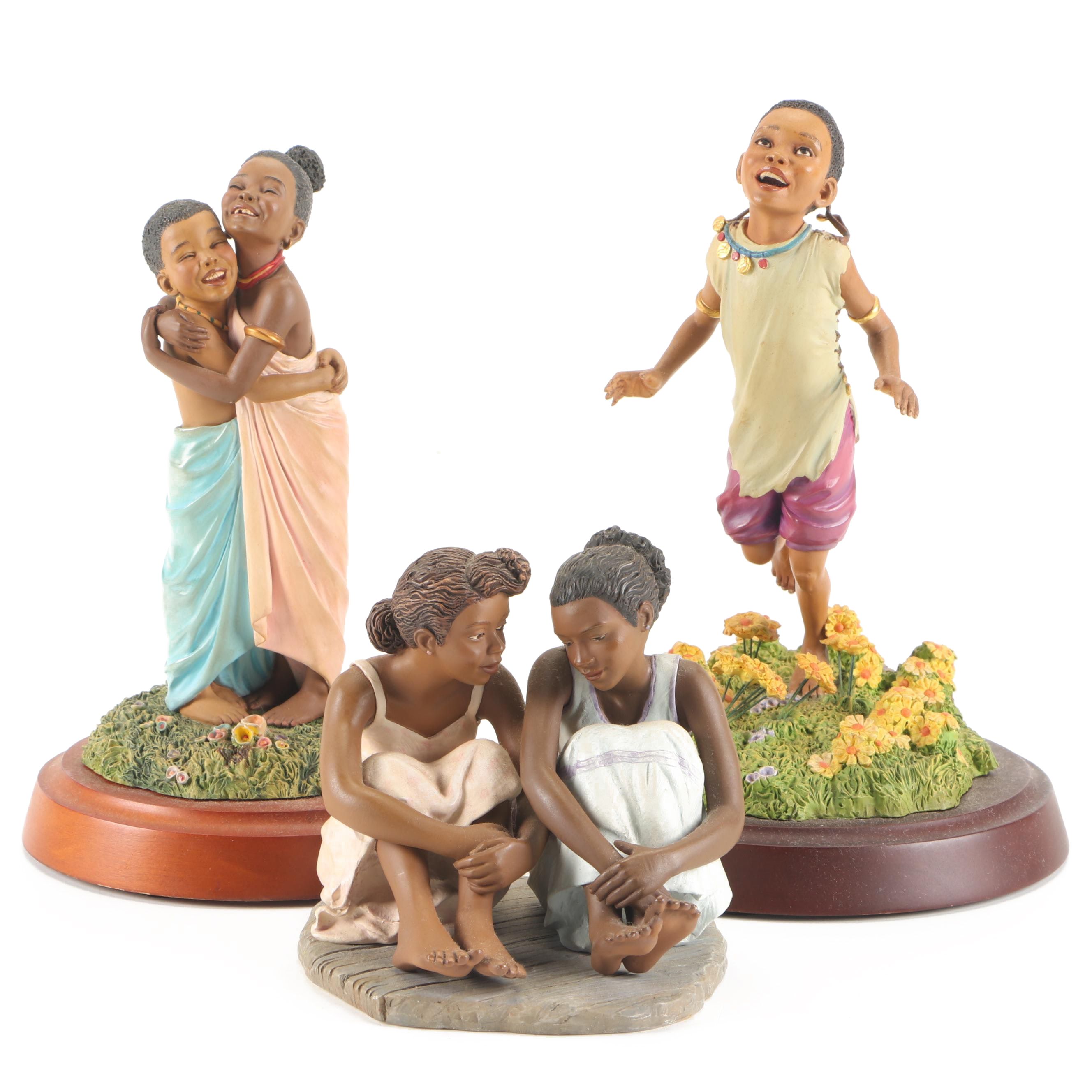 Thomas Blackshear and Brenda Joysmith Cast Resin Figurines, Late 20th ...