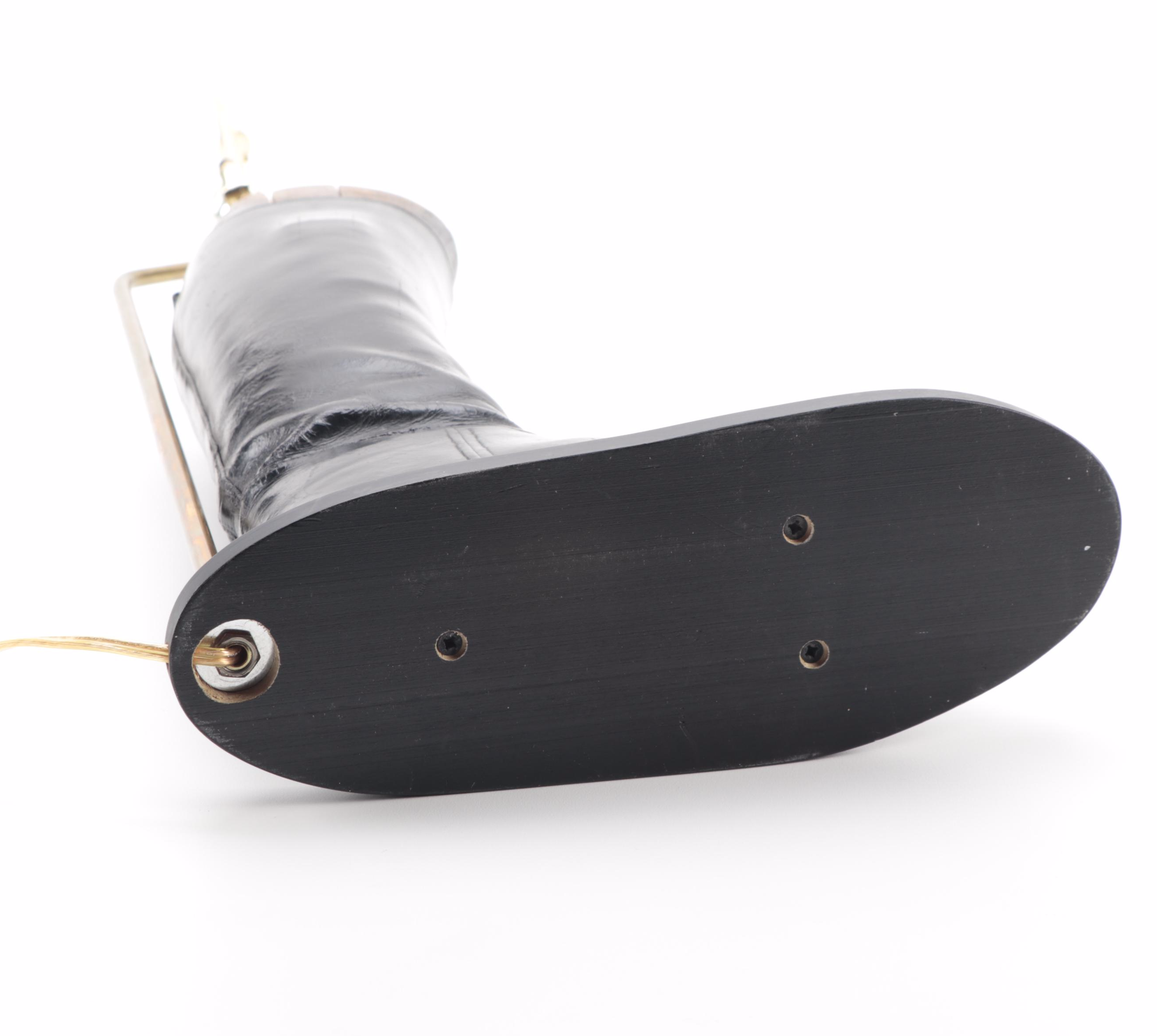 Pair of Equestrian Leather Riding Boot Mounted Table Lamps | Everything ...