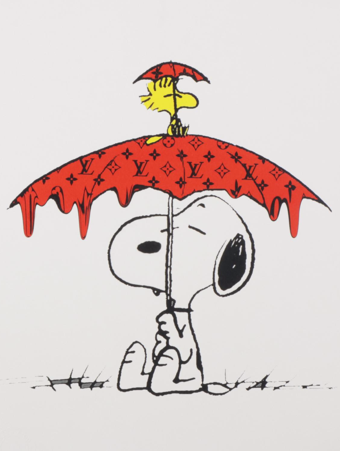 Death NYC Snoopy and Woodstock Pop Art Graphic Print, 2020 | EBTH