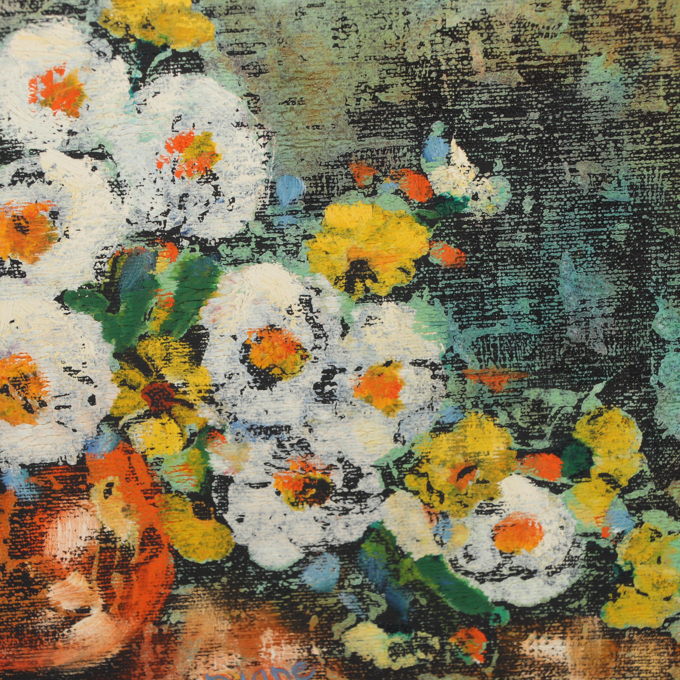 Diane Barry Floral Still Life Oil Painting, Late 20th Century | EBTH