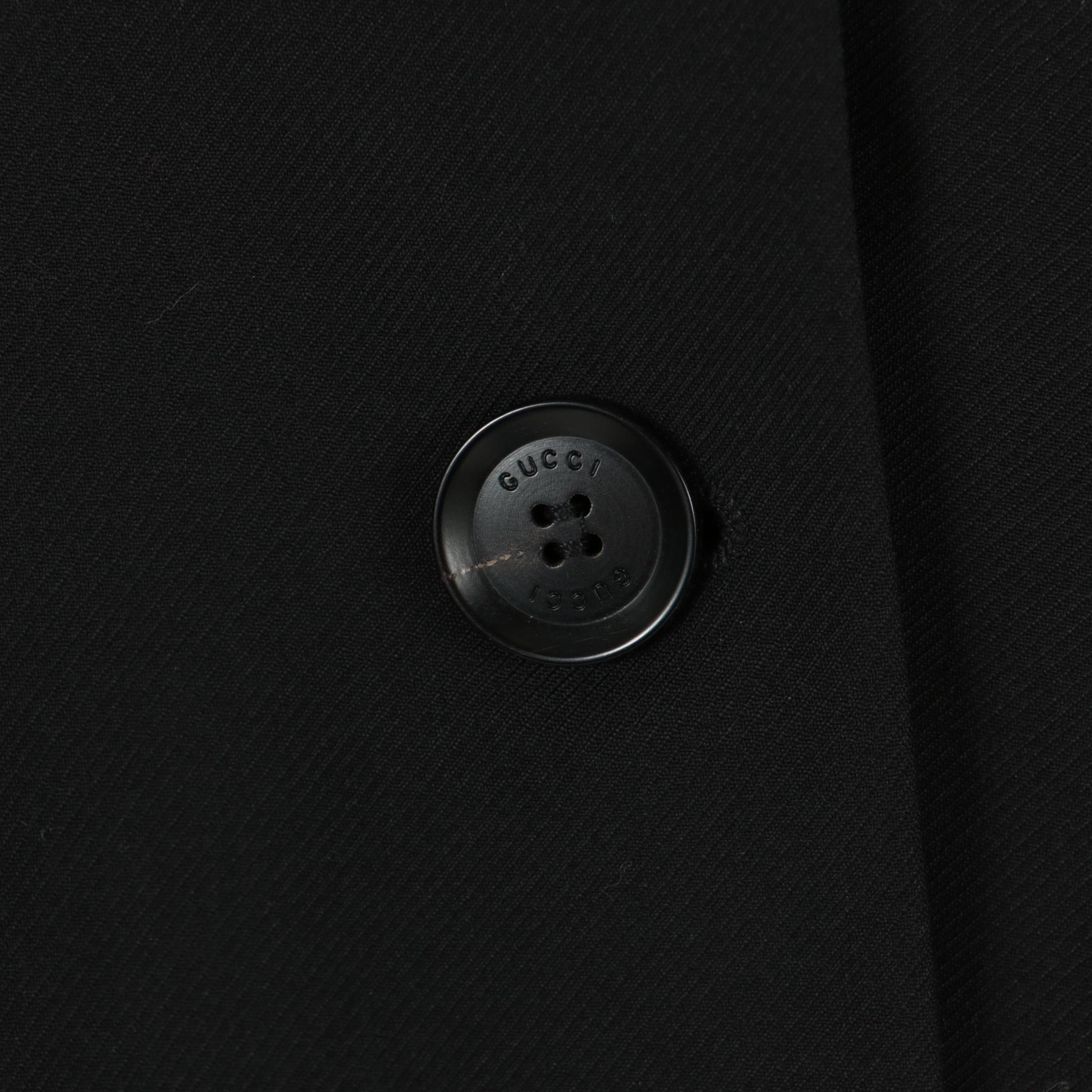 Gucci Uniform Jacket and Trousers in Black Wool | Everything But The House