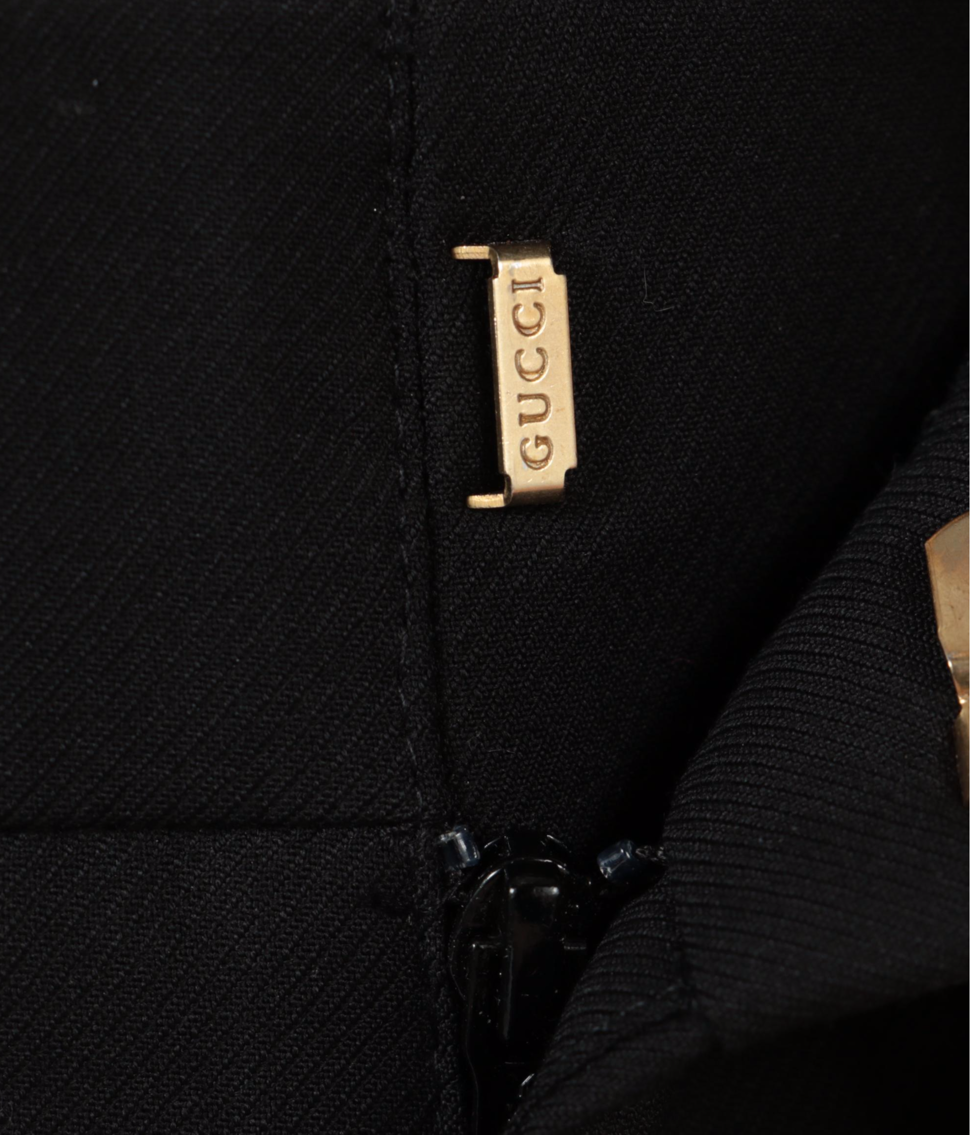 Gucci Uniform Jacket and Trousers in Black Wool | Everything But The House