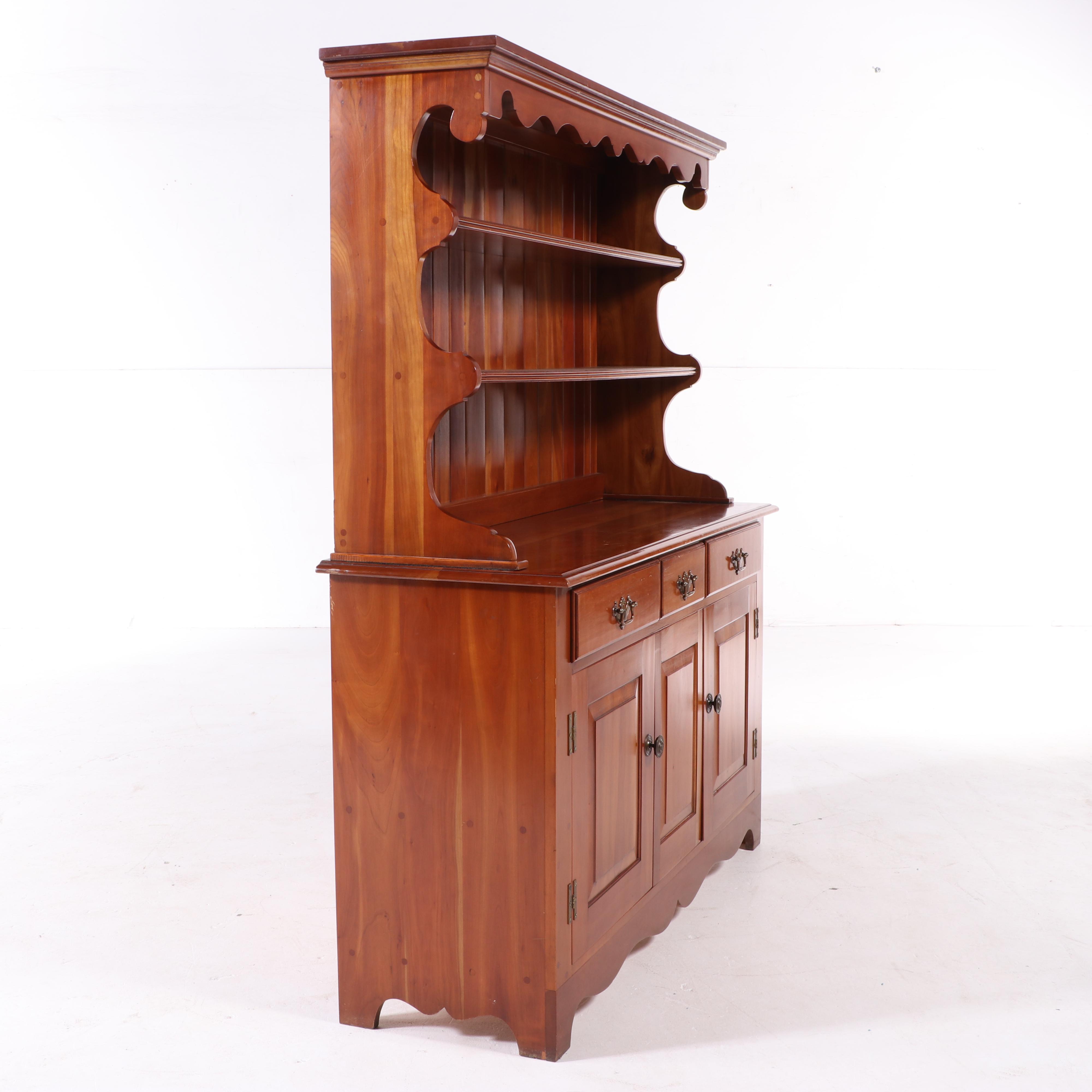 American Colonial Style Cherry Hutch Cupboard | EBTH