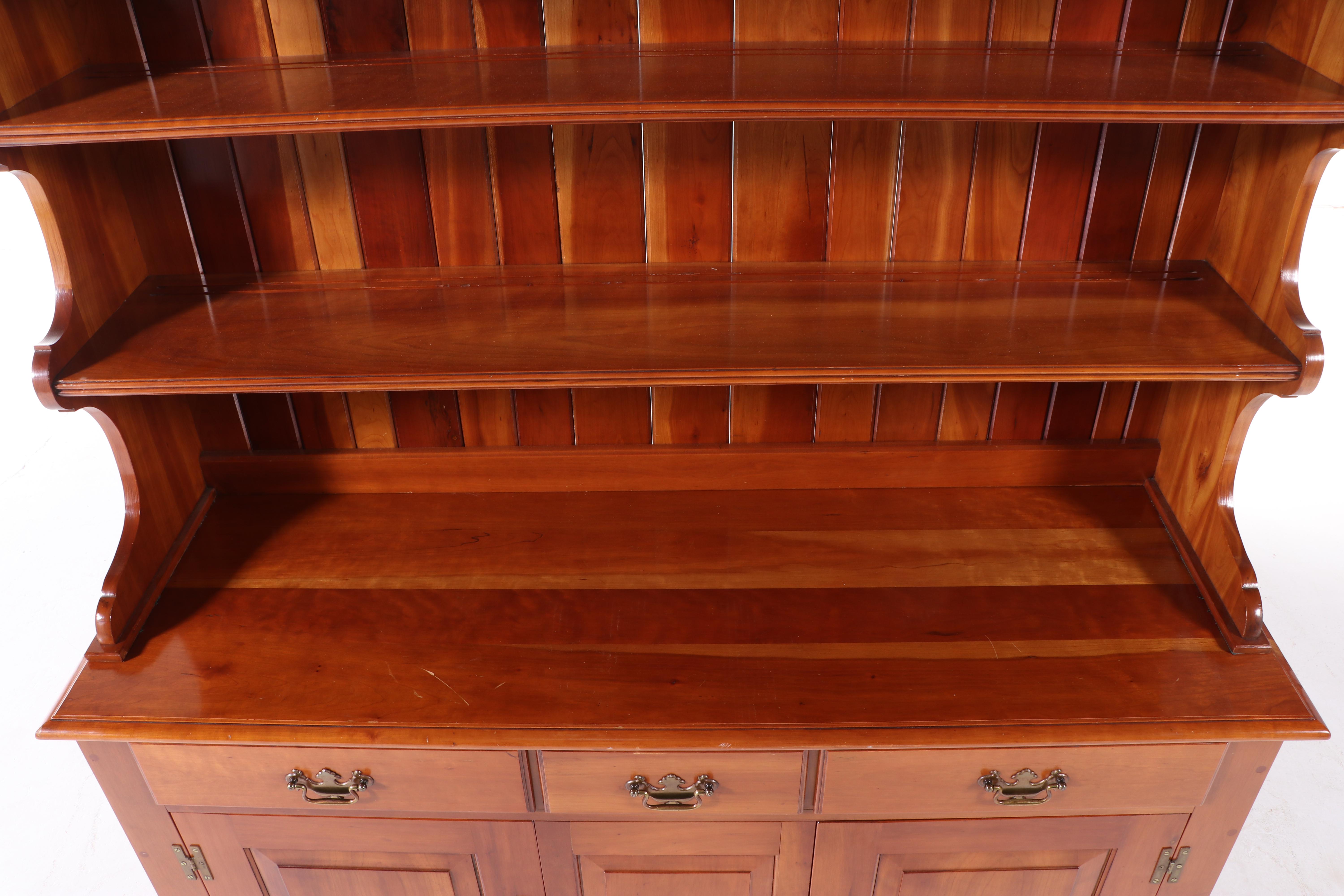 American Colonial Style Cherry Hutch Cupboard | EBTH