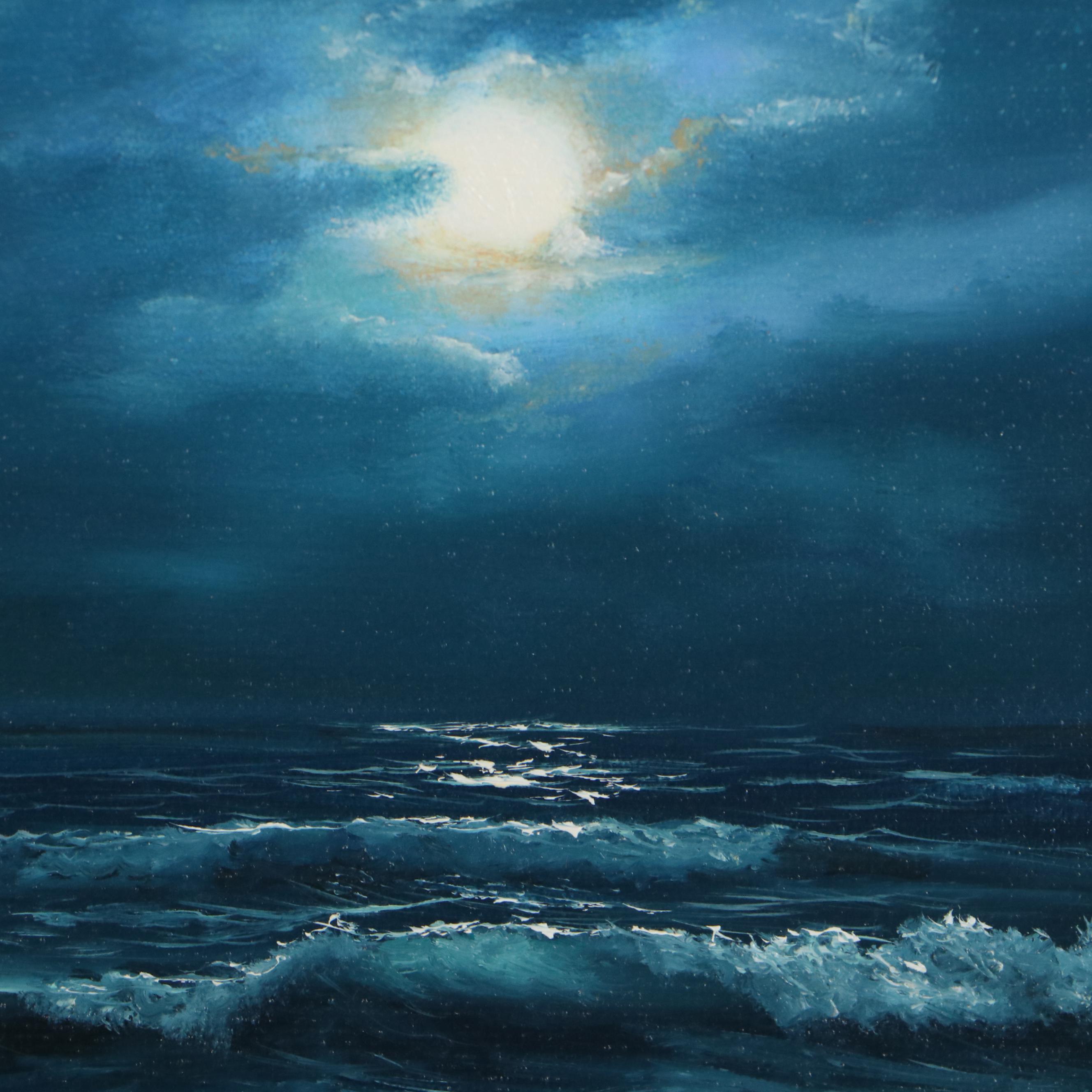 Jevgenijus Litvinas Oil Painting "Moonlight," 2021 | EBTH