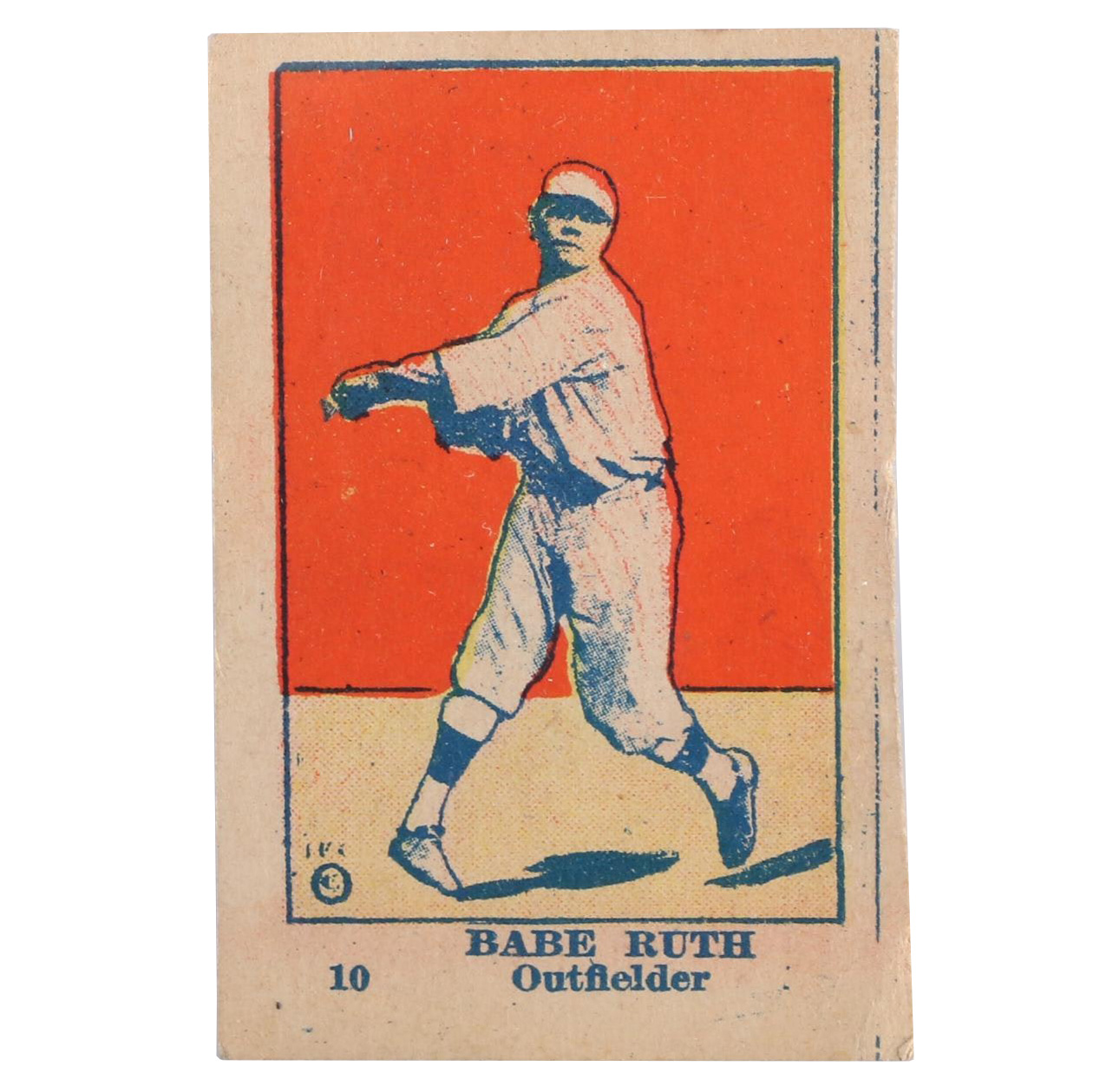 1921 Babe Ruth W516 #10 Hand-Cut Baseball Strip Card | EBTH