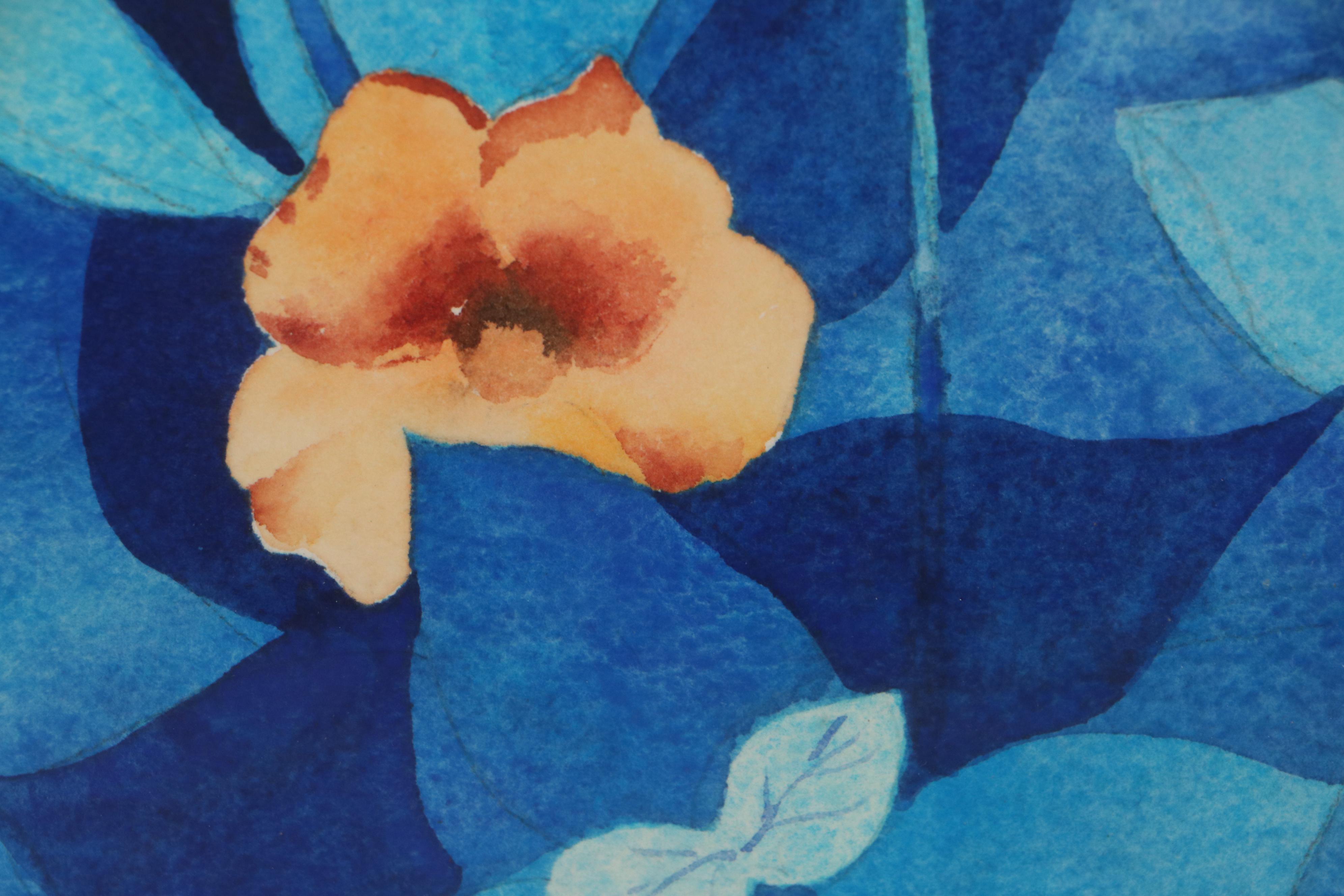 Lew Achen Floral Watercolor Painting, Late 20th Century | Everything ...