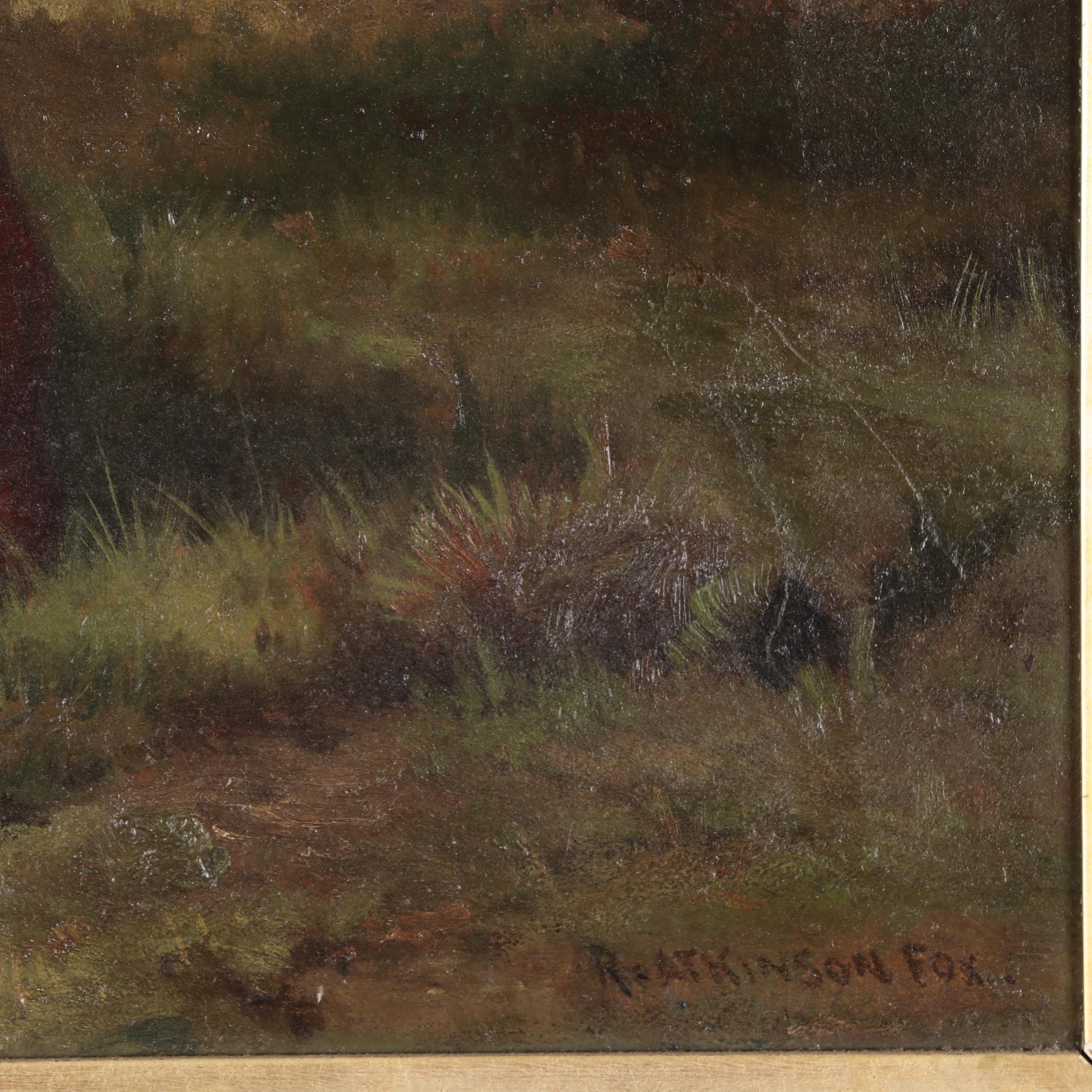 Robert Atkinson Fox Pasture Oil Painting of Cows, Early 20th Century | EBTH