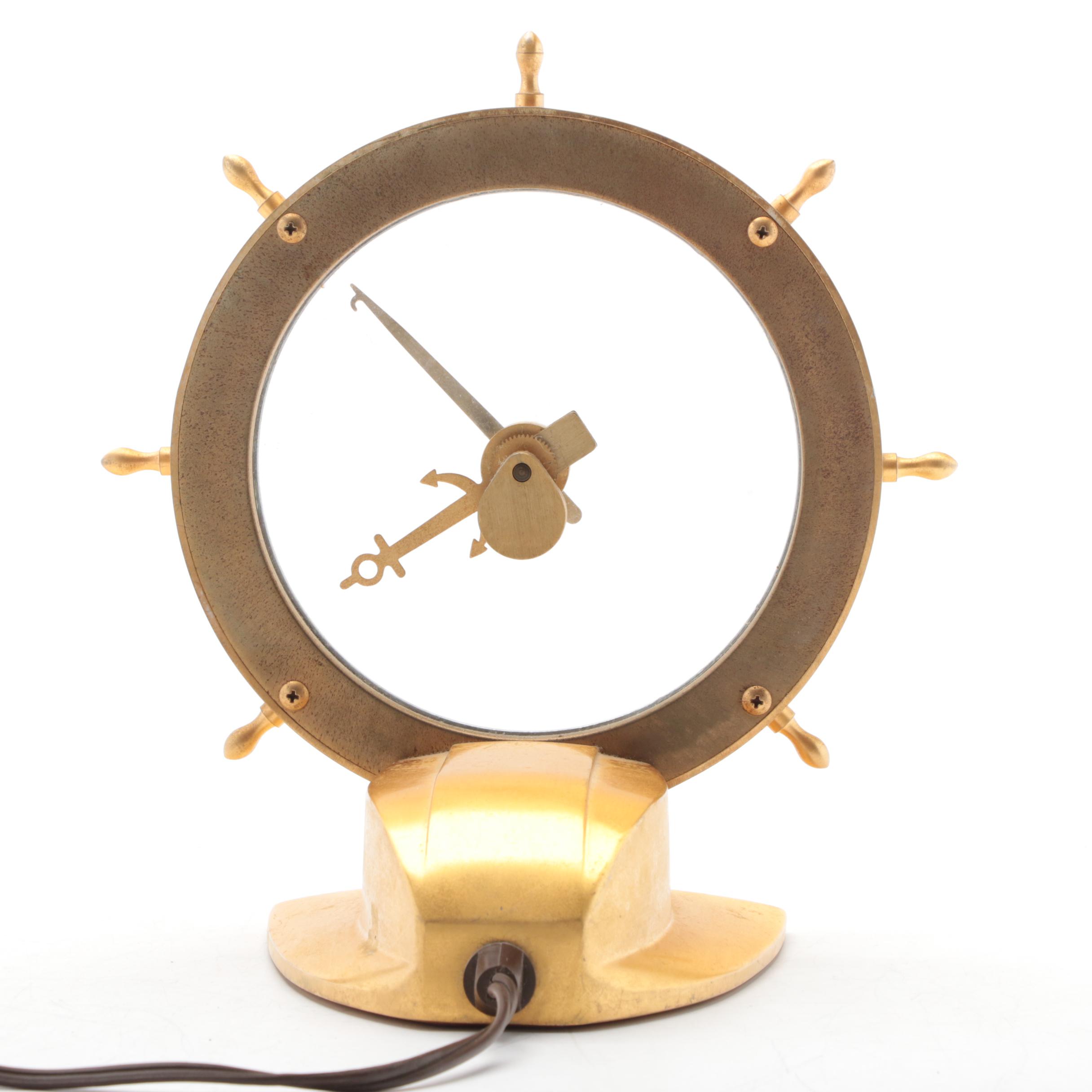 Jefferson Golden Helm Electric Clock | EBTH