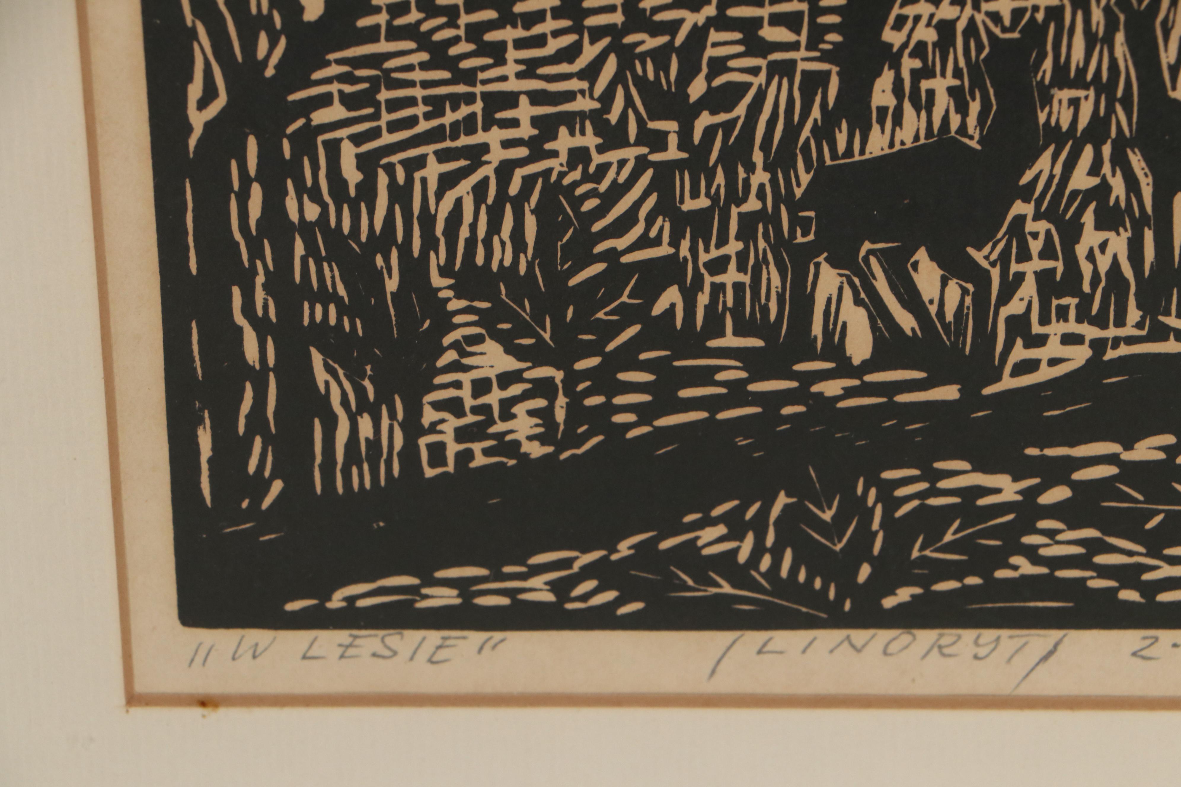 Nautical and Woodland Landscape Woodcuts, 1964 | Everything But The House