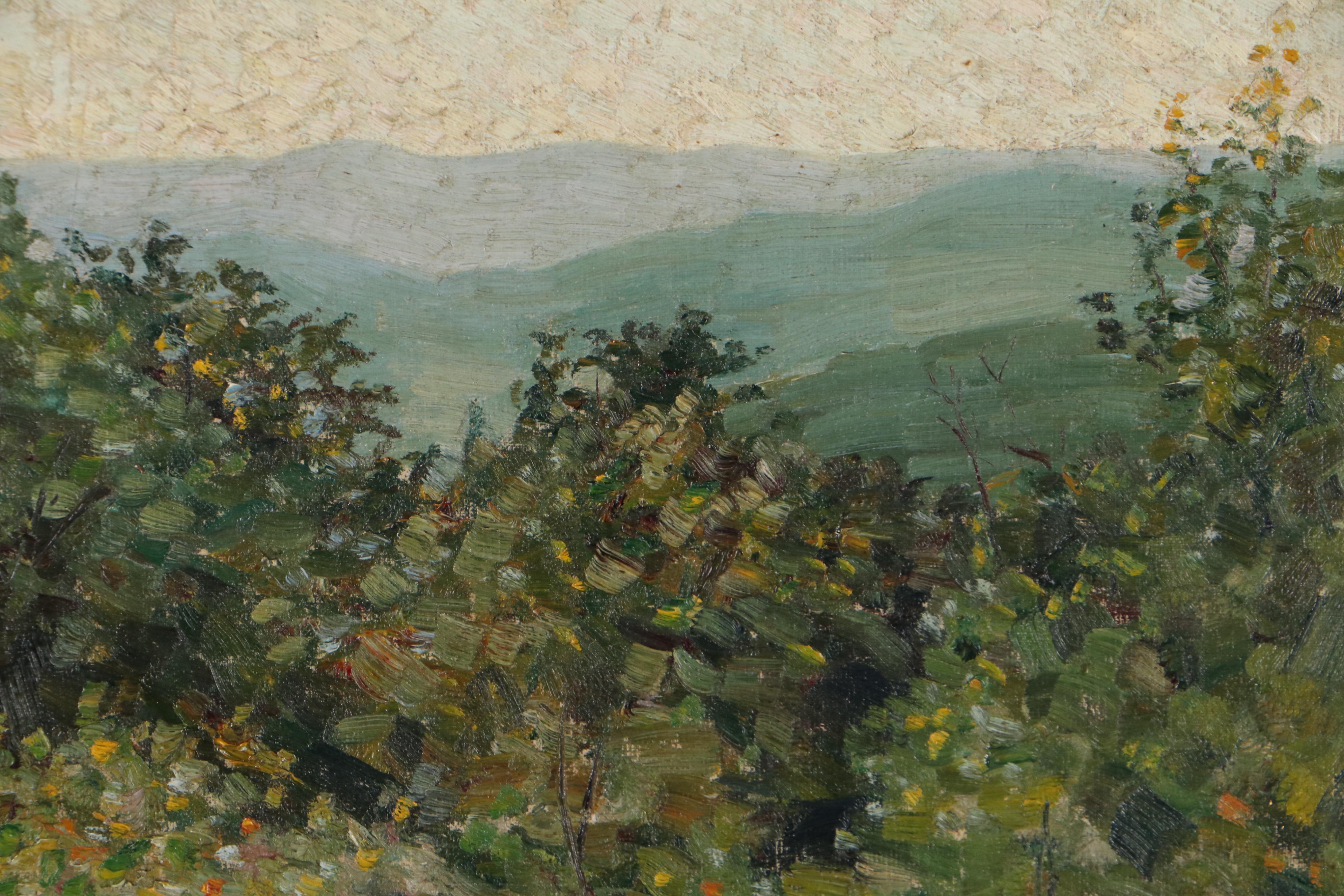 Howard Morton Hartshorne Landscape Oil Painting of Vermont, Circa 1930 ...