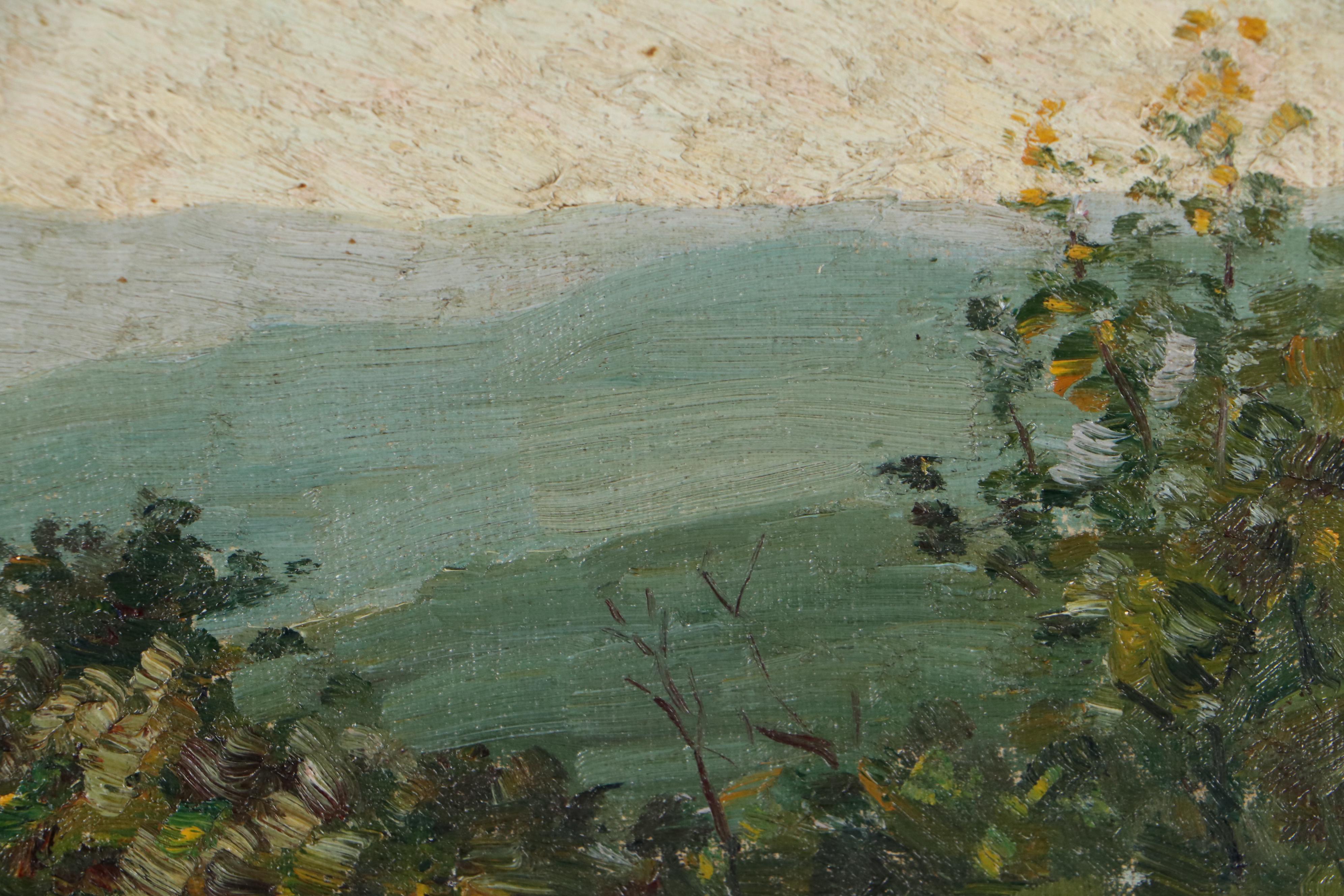 Howard Morton Hartshorne Landscape Oil Painting of Vermont, Circa 1930 ...