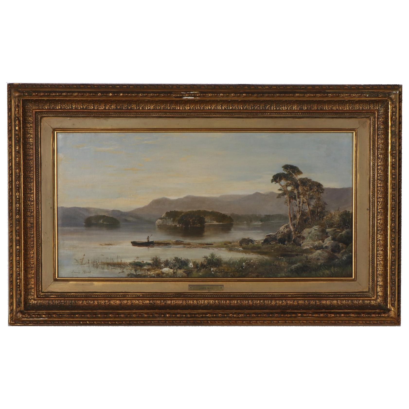 James Mudd Luminist Landscape Oil Painting of River, Late 19th Century ...