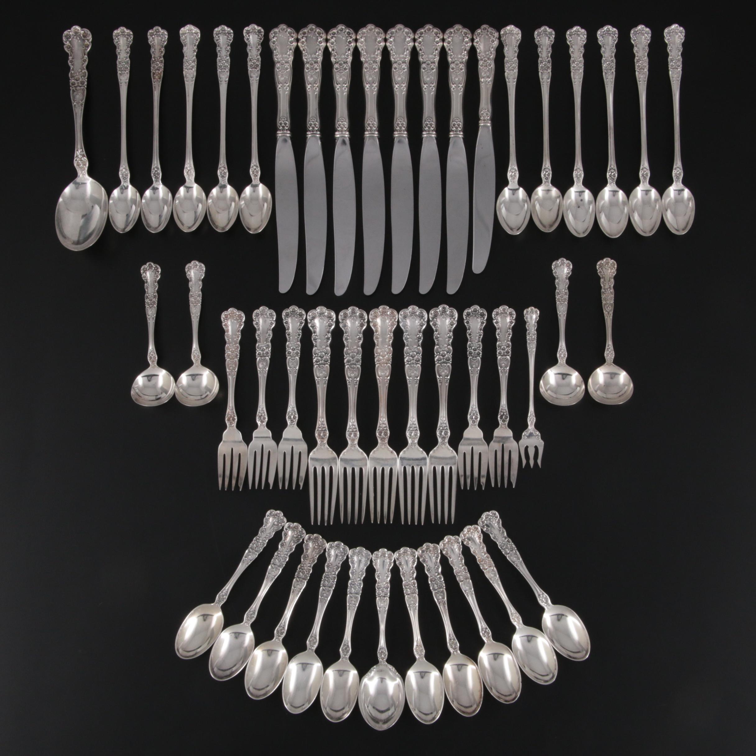 Gorham "Buttercup" Sterling Silver Flatware Set | EBTH