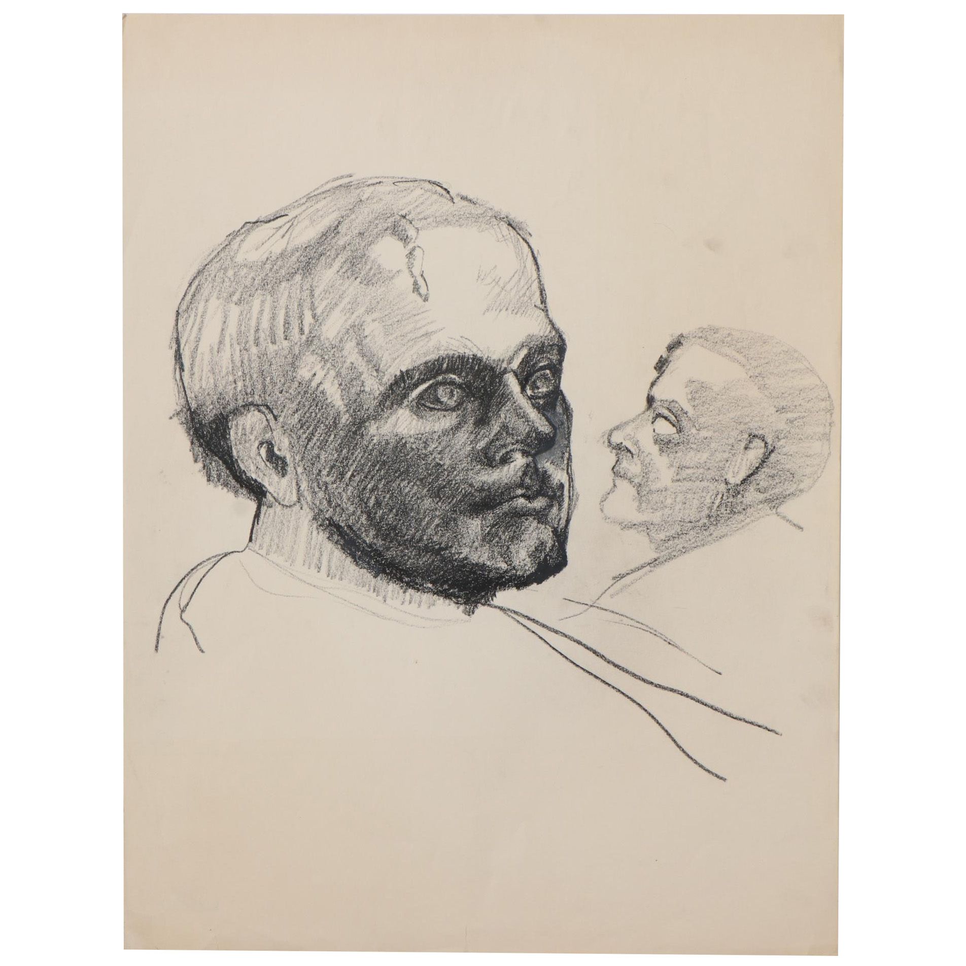 Nicholas Barbieri Portrait Charcoal Sketch, Circa 1980 | EBTH