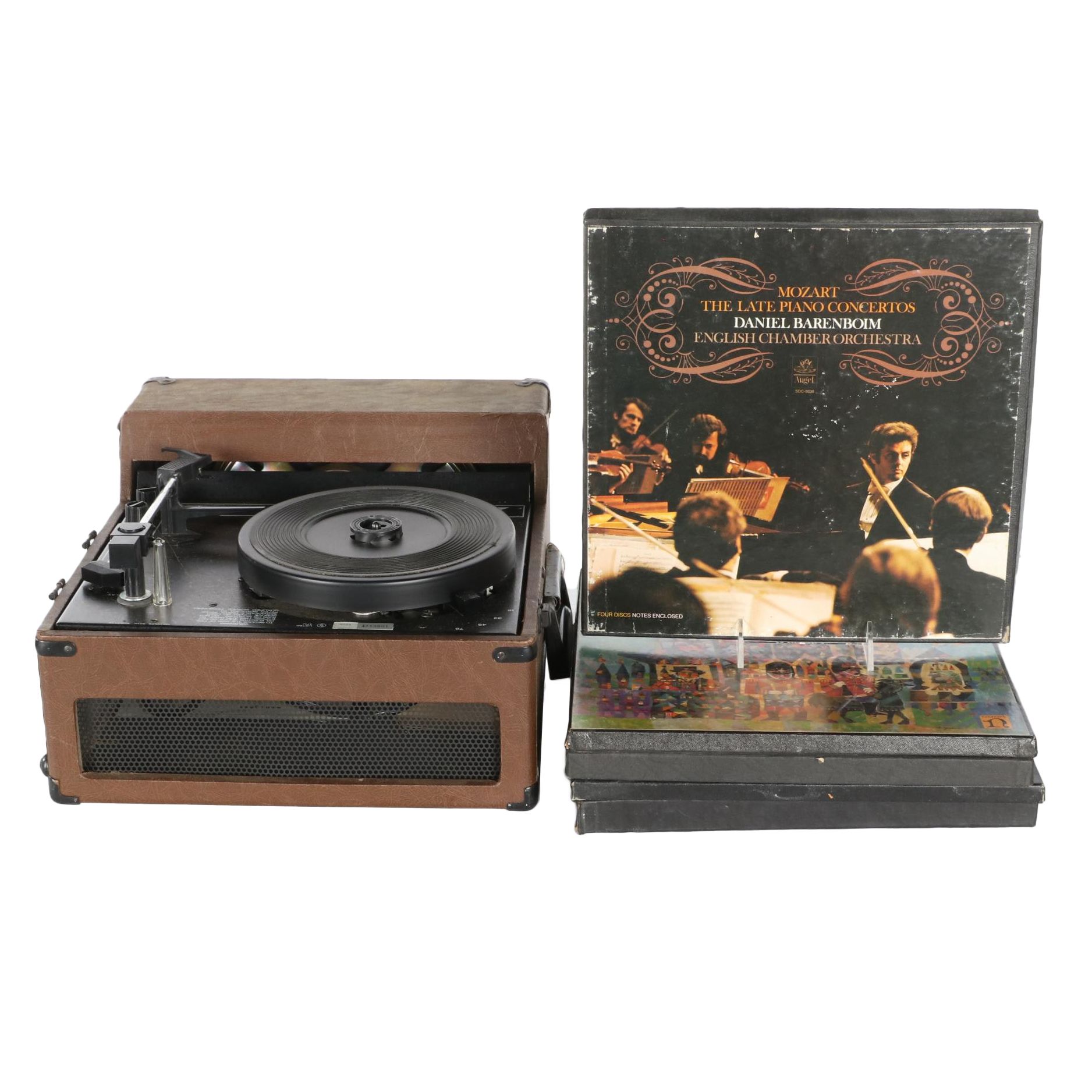 Audiotronics 304A Portable Record Player with Classical Records | EBTH