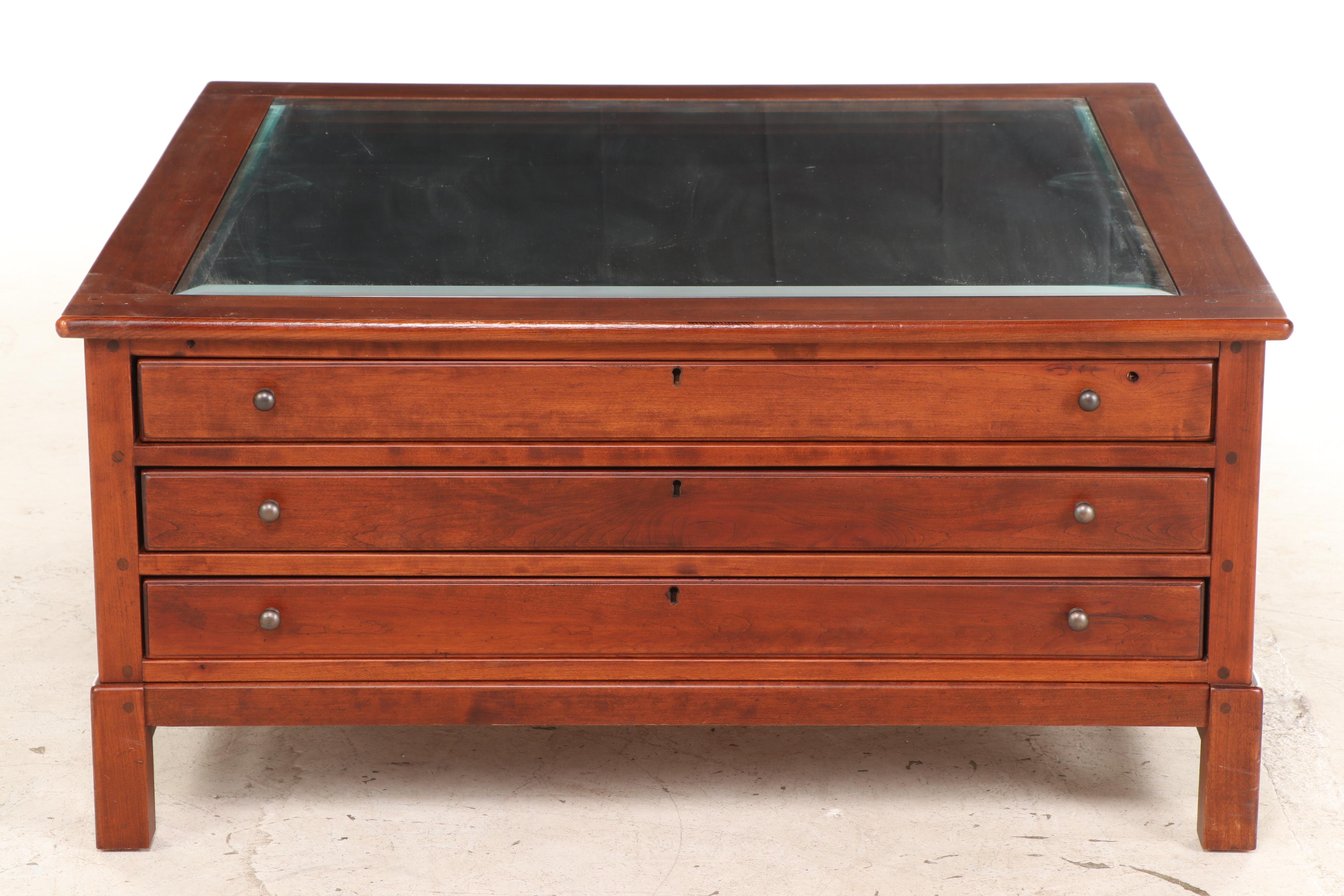 Lexington "Bob Timberlake" Cherry Coffee Table With Display Drawers | EBTH