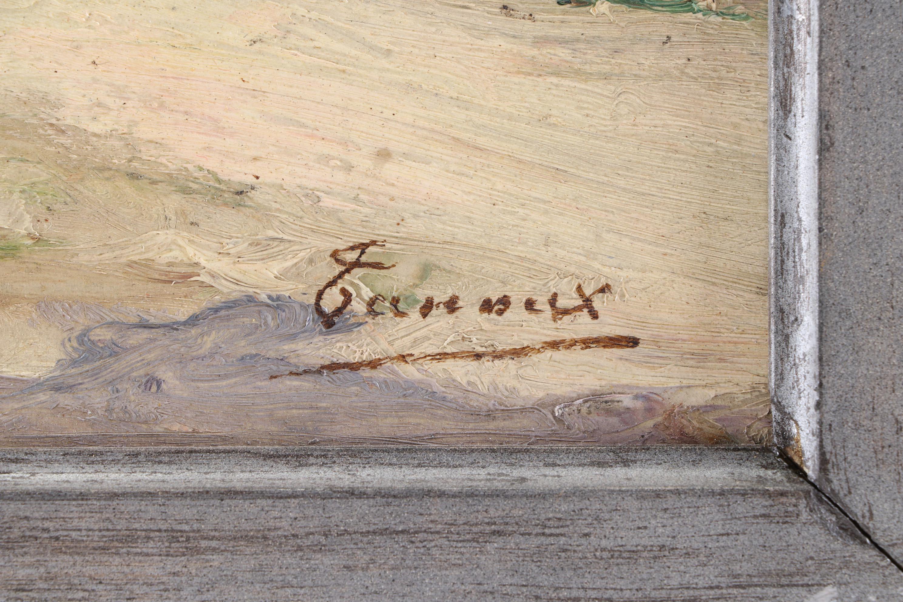 Henri Adrien Tanoux Oil Painting "Bord de mer en Bretagne" | EBTH