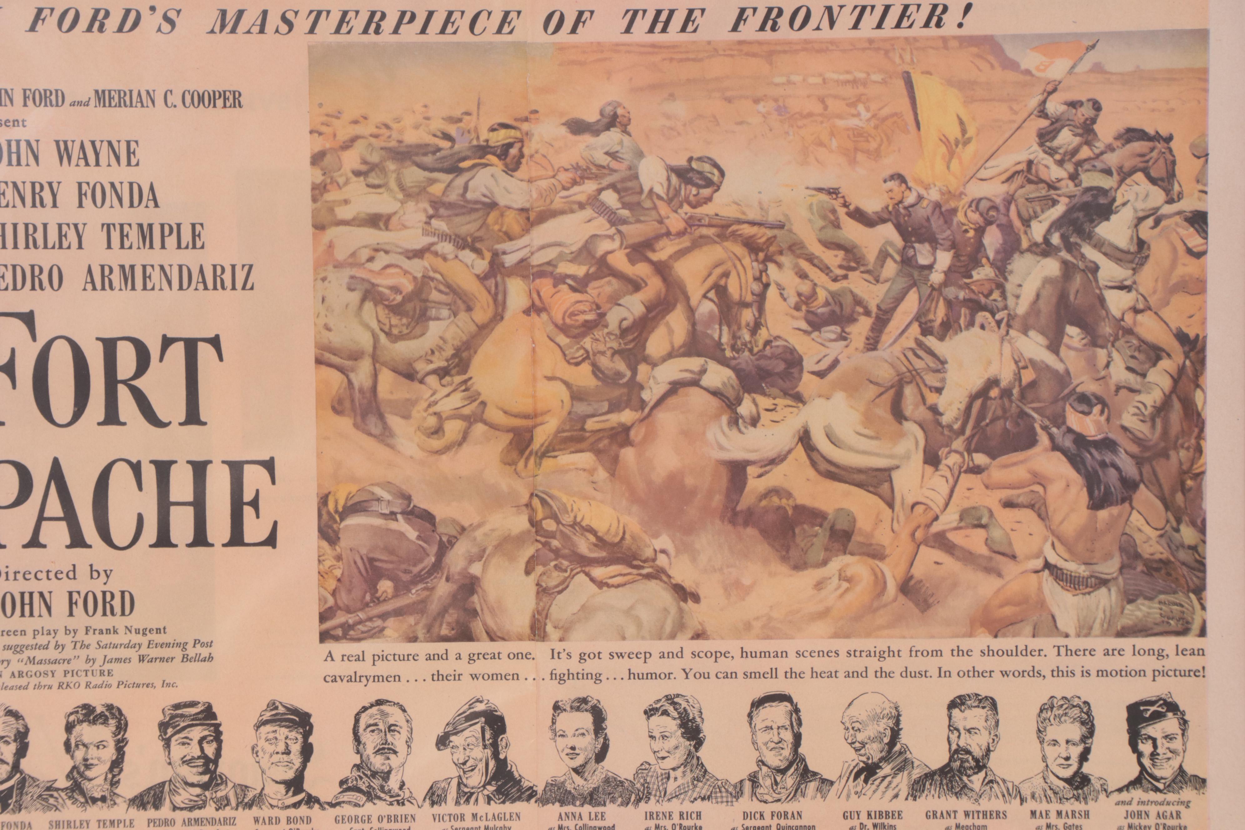 Offset Lithograph Advertisement for "Fort Apache," 1948 | EBTH