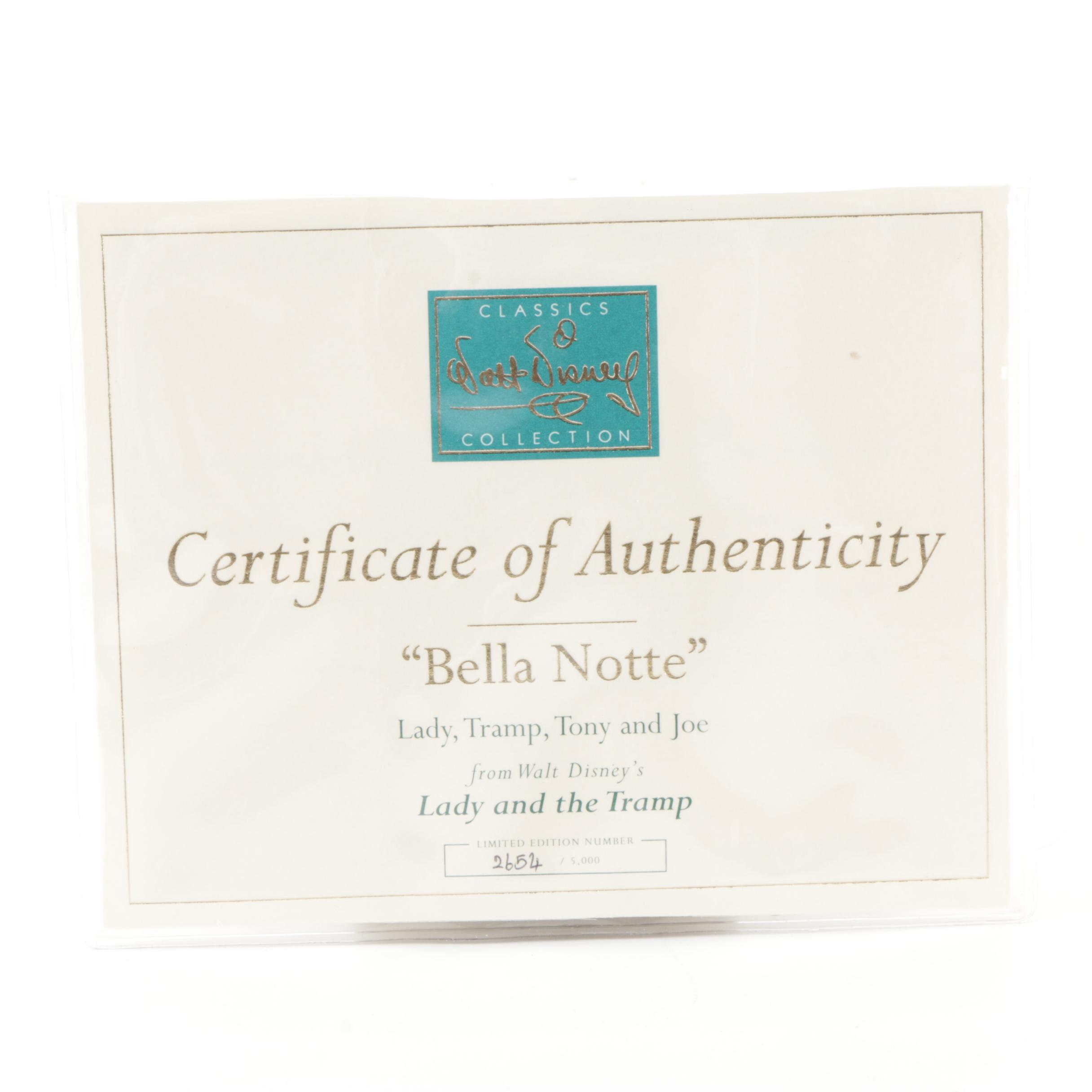 Walt Disney Classics Collection Lady And The Tramp "Bella Notte ...