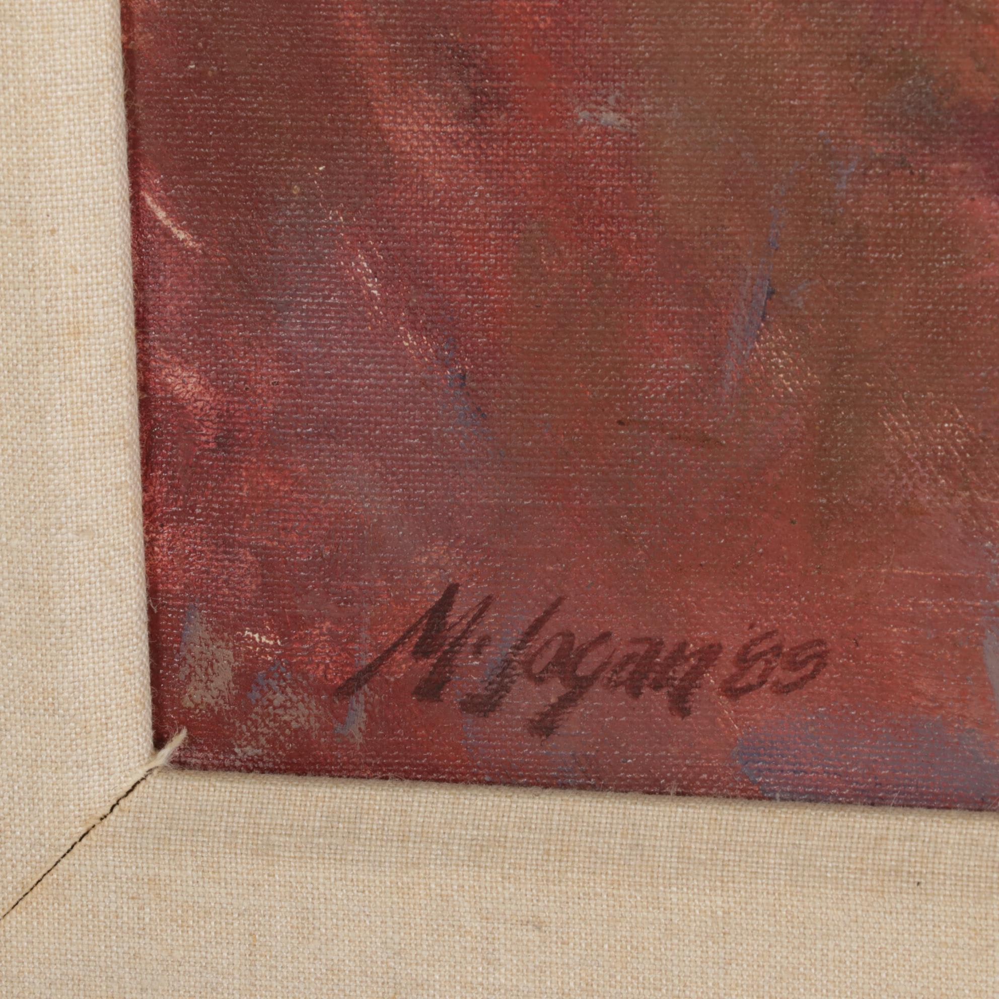 Michael Logan Landscape Oil Painting "Northern California Coast," 1989 ...