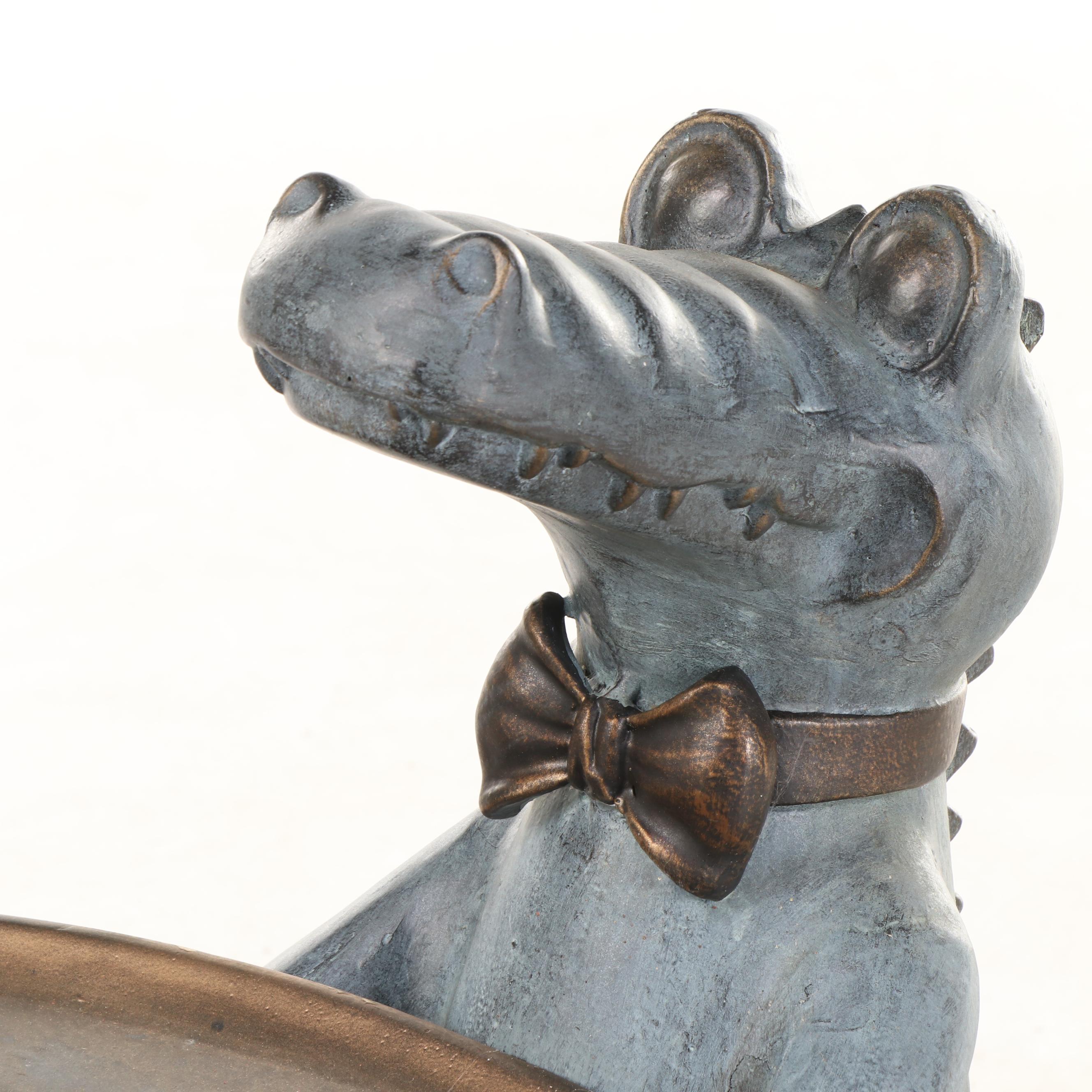 Frontgate "Belvedere" Powder-Coated and Cast Aluminum Alligator Table ...