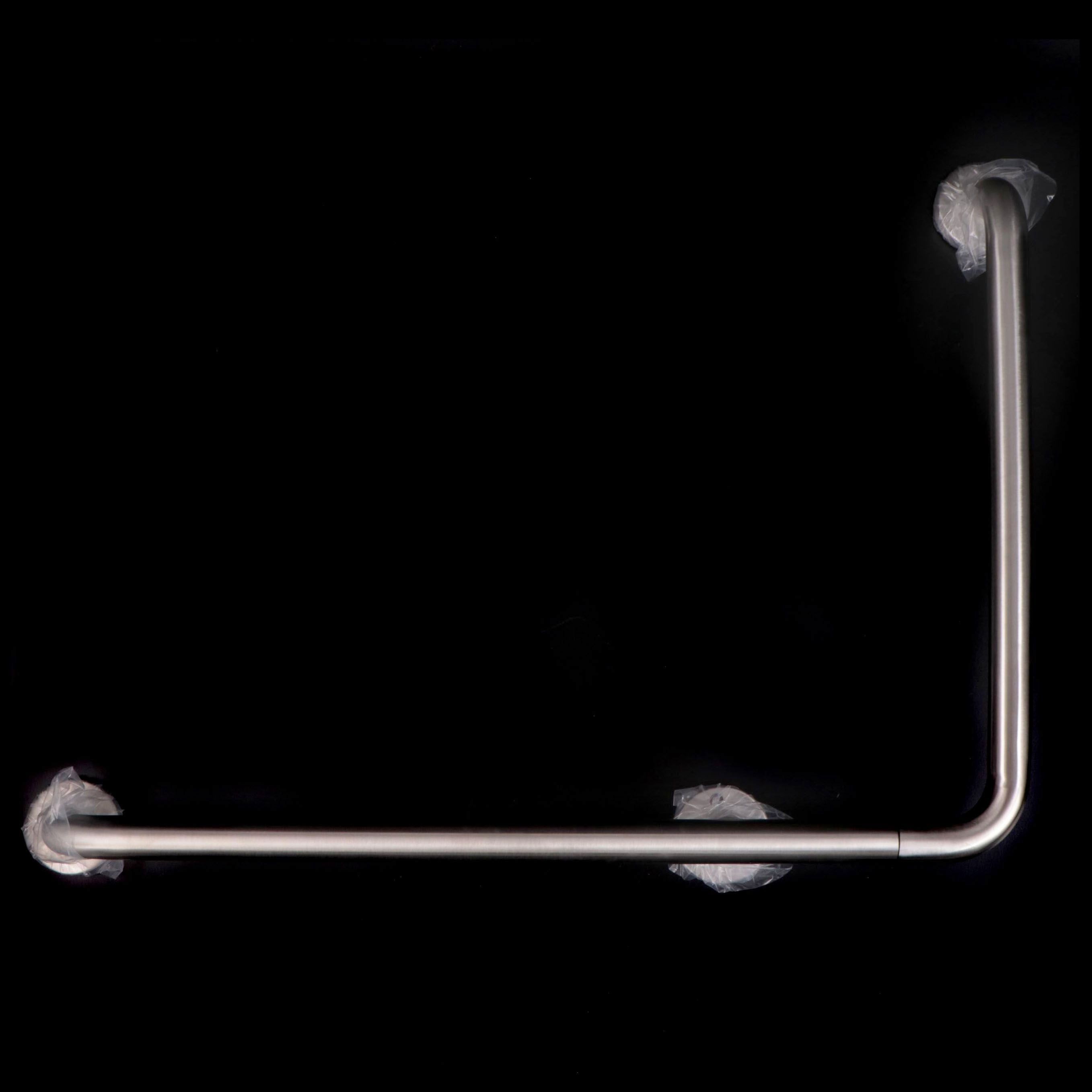 L-Shaped Grab Bar in Brushed Stainless Steel | EBTH