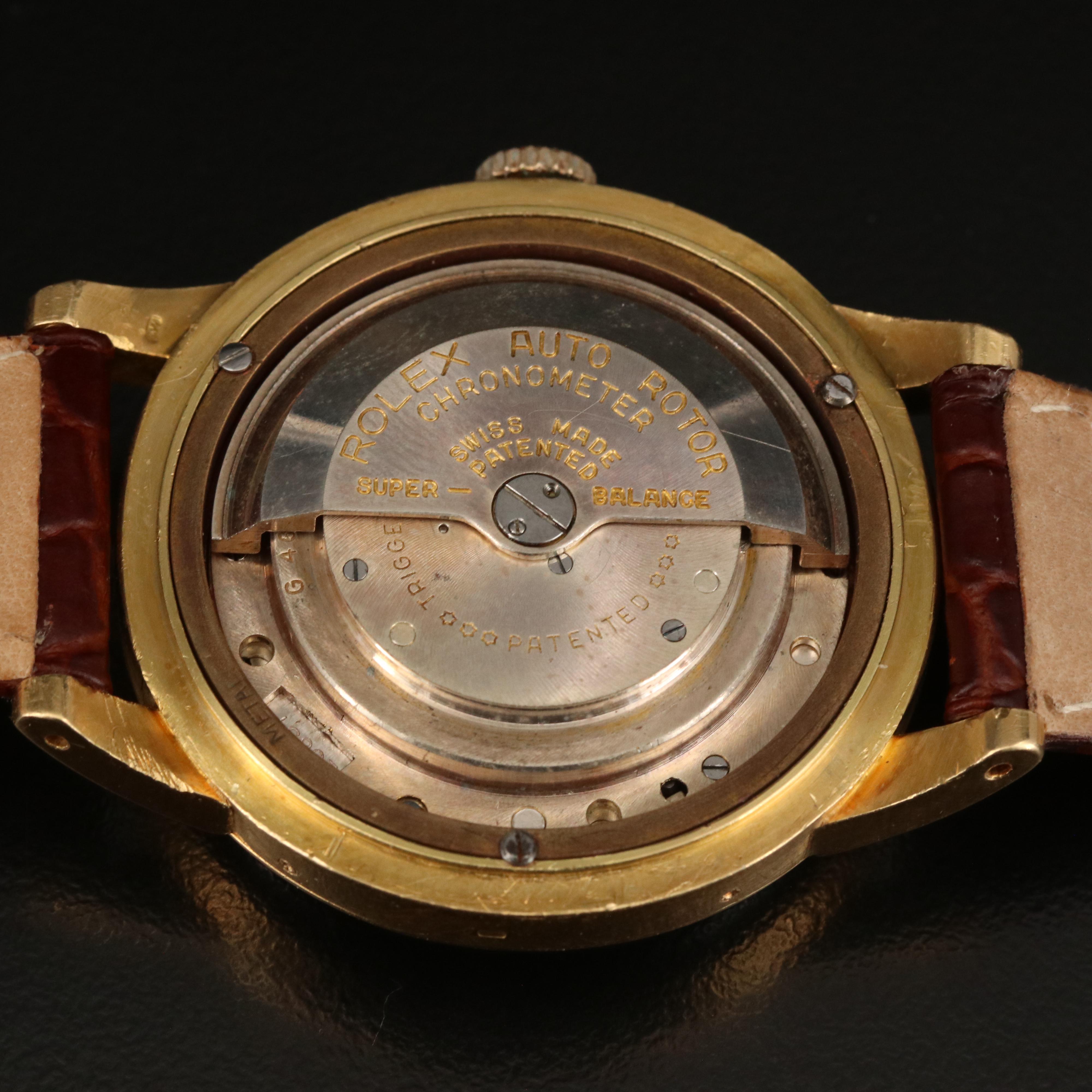 18K Rolex "Padellone" Triple Date Moon Phase Automatic Watch ...